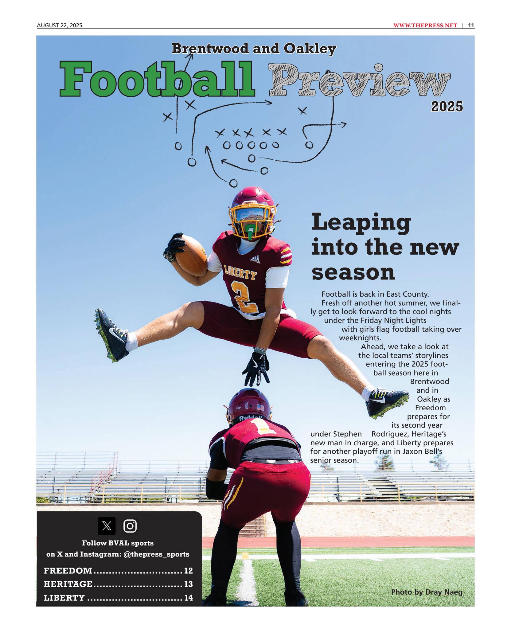 BVAL Football Preview 2025 08-22-2025 by Brentwood Press & Publishing ...