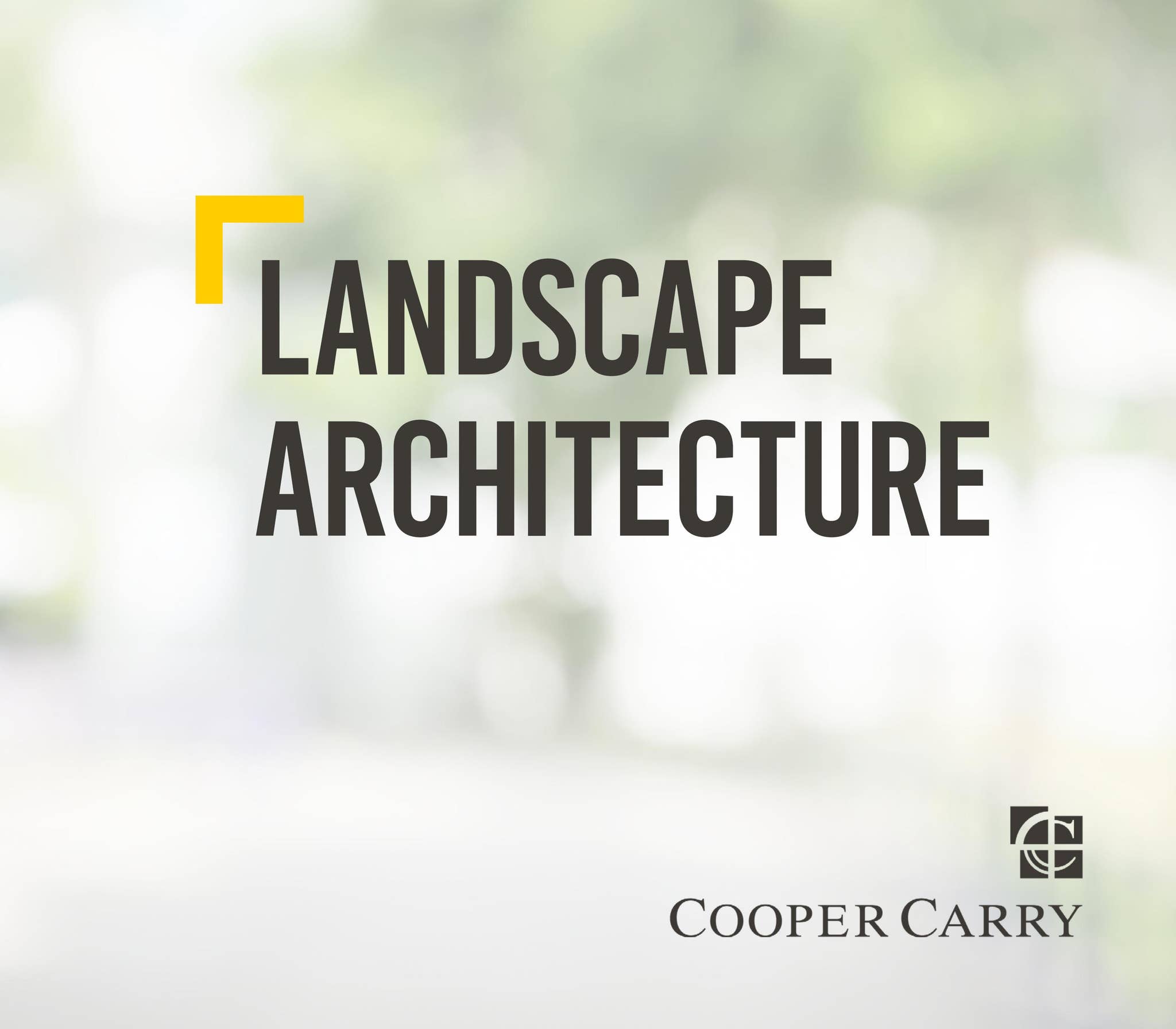 Cooper Carry's Landscape Architecture Brochure by Cooper Carry - Issuu