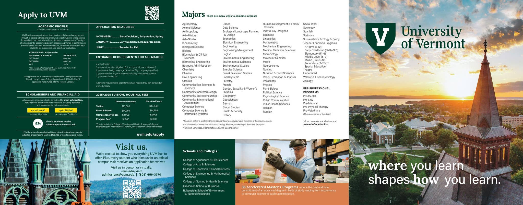 UVM-2025-26 Travel Brochure by University of Vermont - Issuu