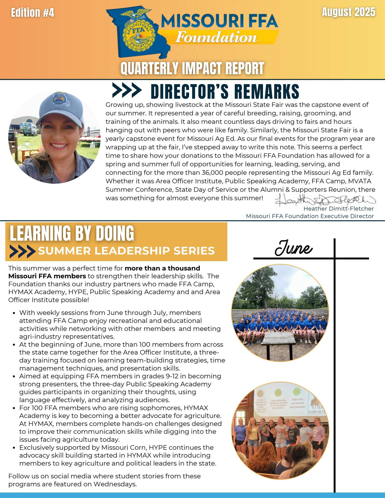 MO FFA Foundation Quarterly Impact Report - August 2025 by Monti West ...