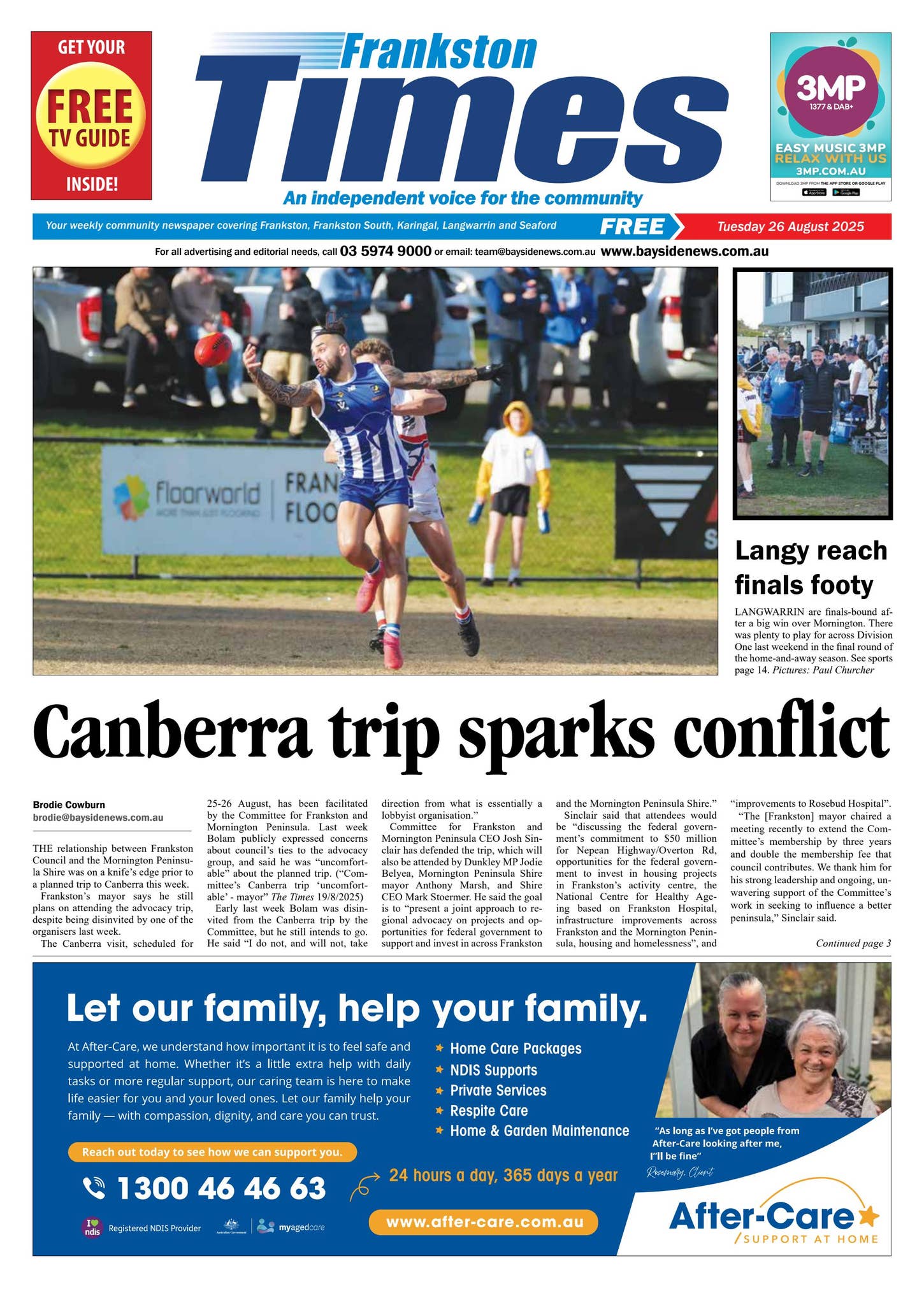 Frankston Times 26th August 2025 by Mornington Peninsula News Group - Issuu