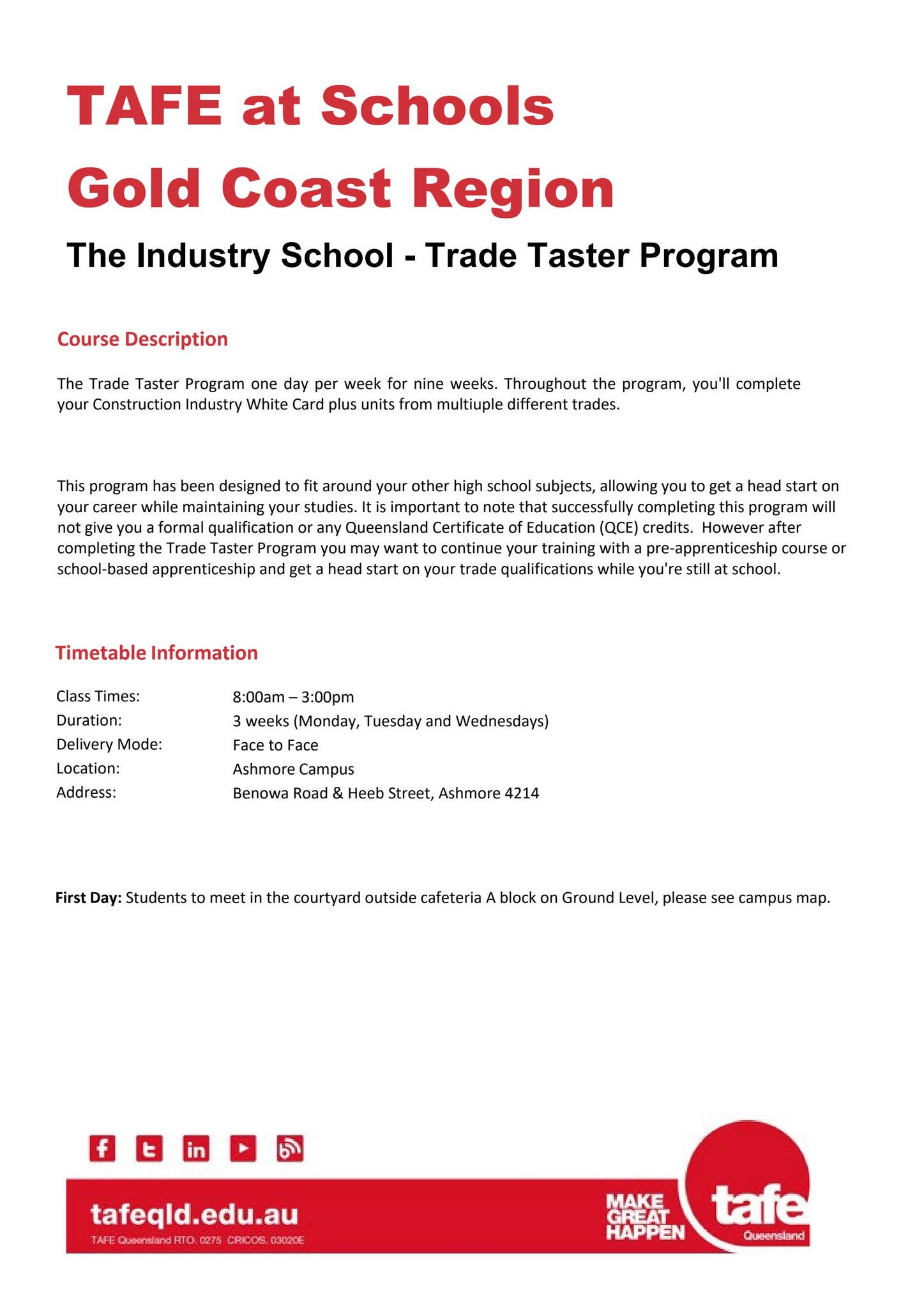 Course Brochure - Trade Taster TIS by tafeqldgctas - Issuu