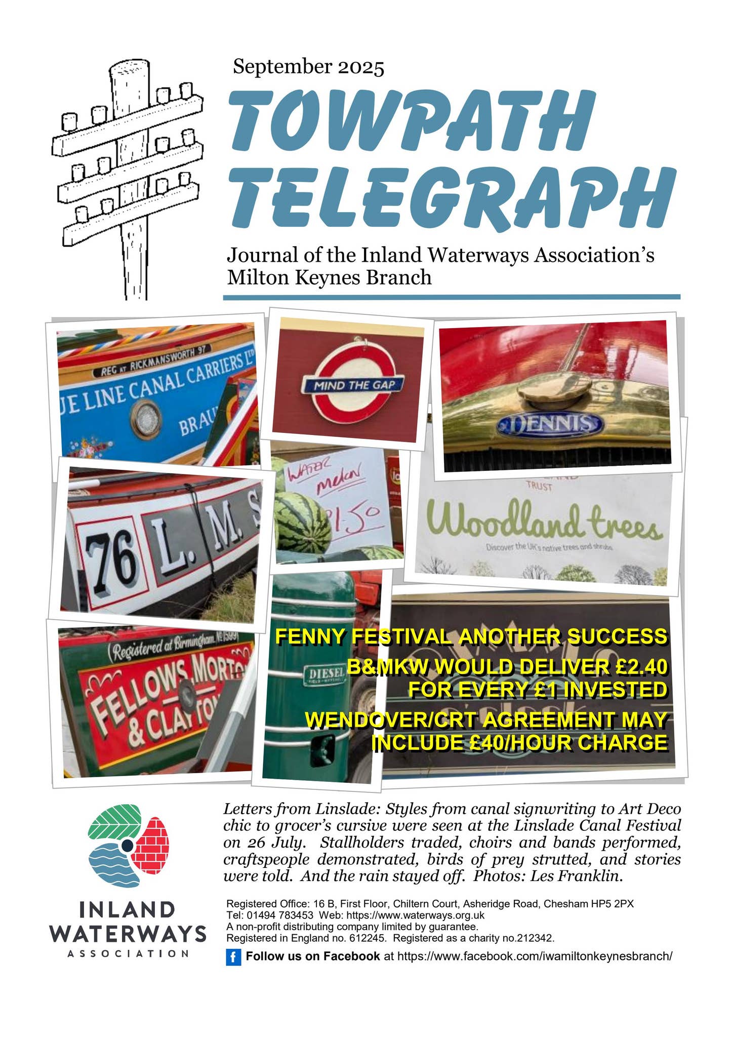 Towpath Telegraph, September 2025 by The Inland Waterways Association - Issuu