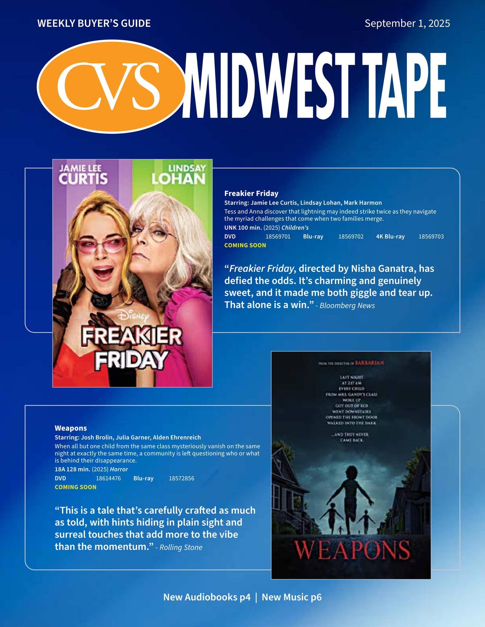 CVS Midwest Tape Weekly 01 September 2025 by CVS Midwest Tape - Issuu
