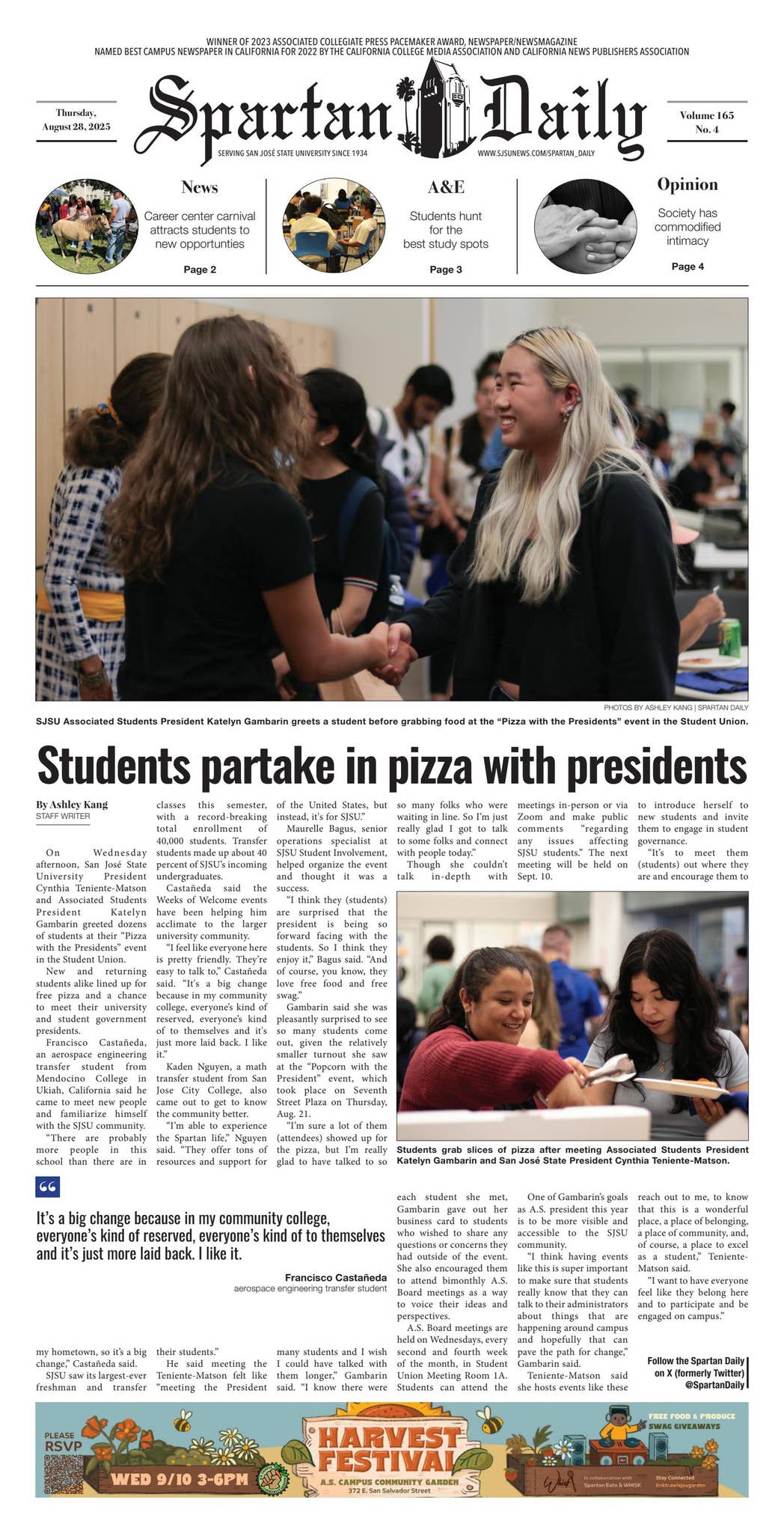 Spartan Daily Vol. 165 No. 04 by Spartan Daily - Issuu