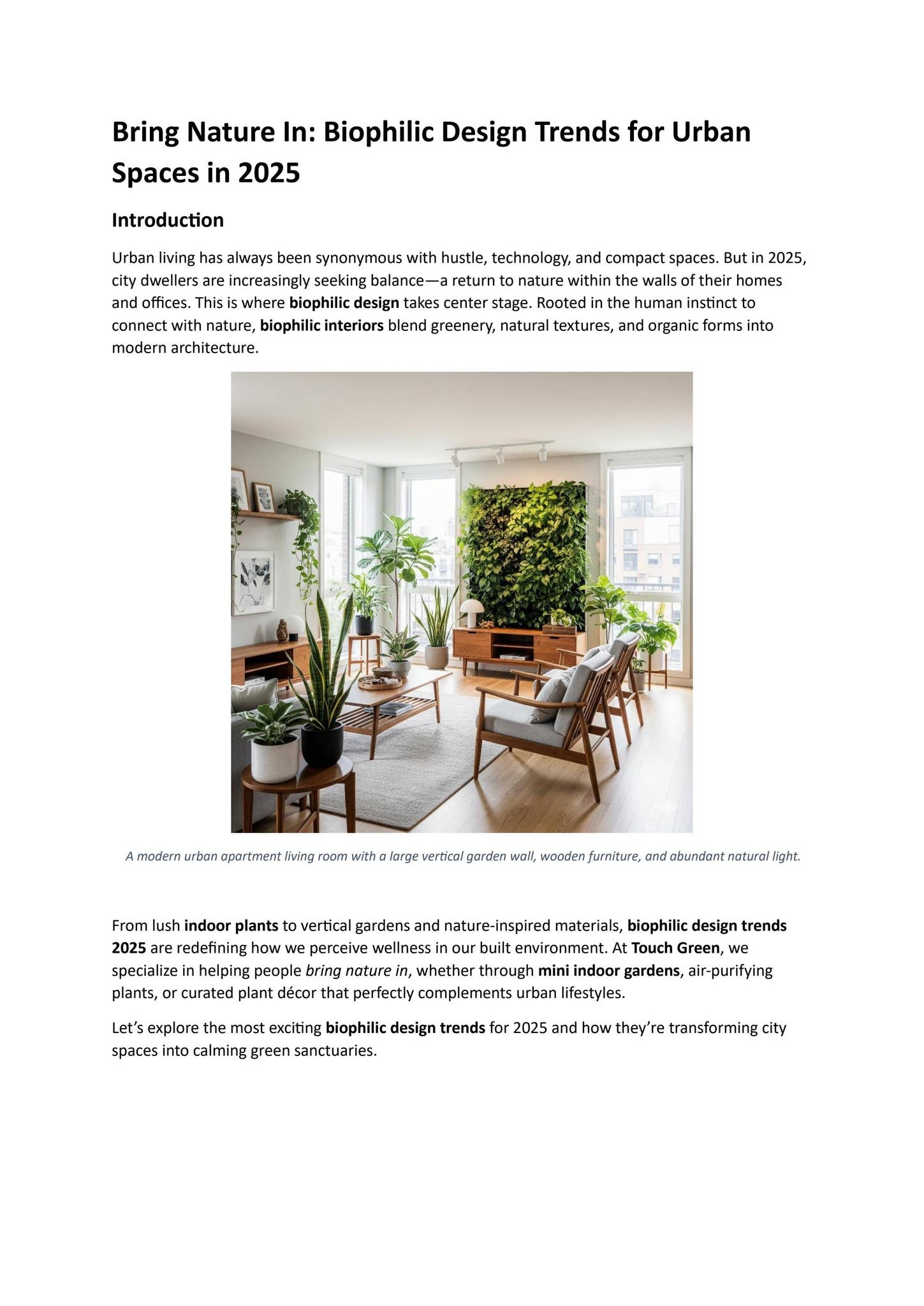 Bring Nature In: Biophilic Design Trends for Urban Living 2025 by ...