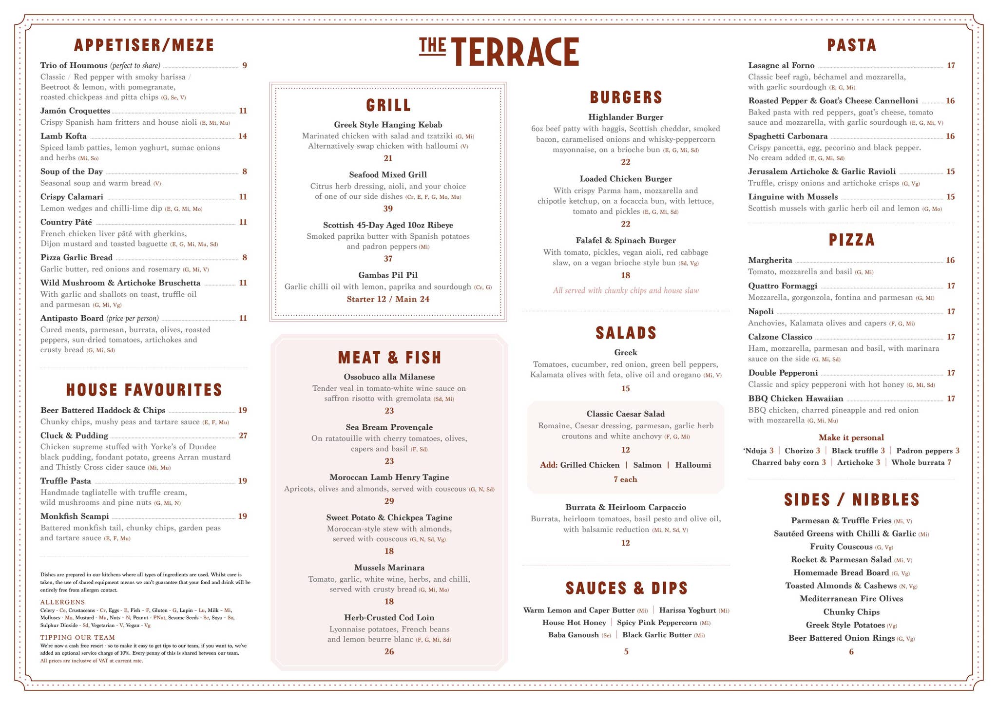 The Terrace Main Menu by Crieff Hydro Family of Hotels - Issuu