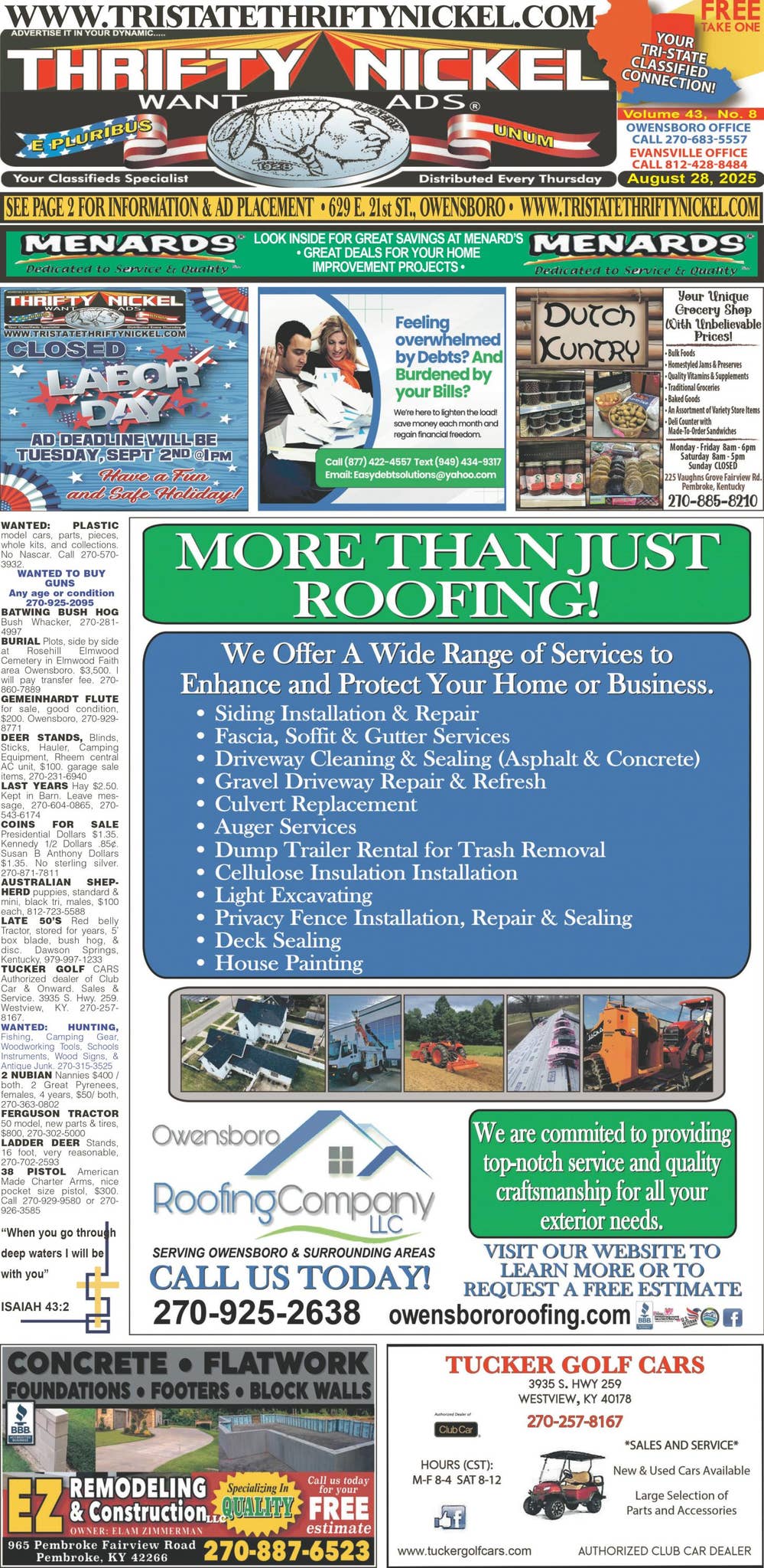 Tri State Thrifty Nickel 8-28-25 Digital Edition by Tri State Thrifty ...