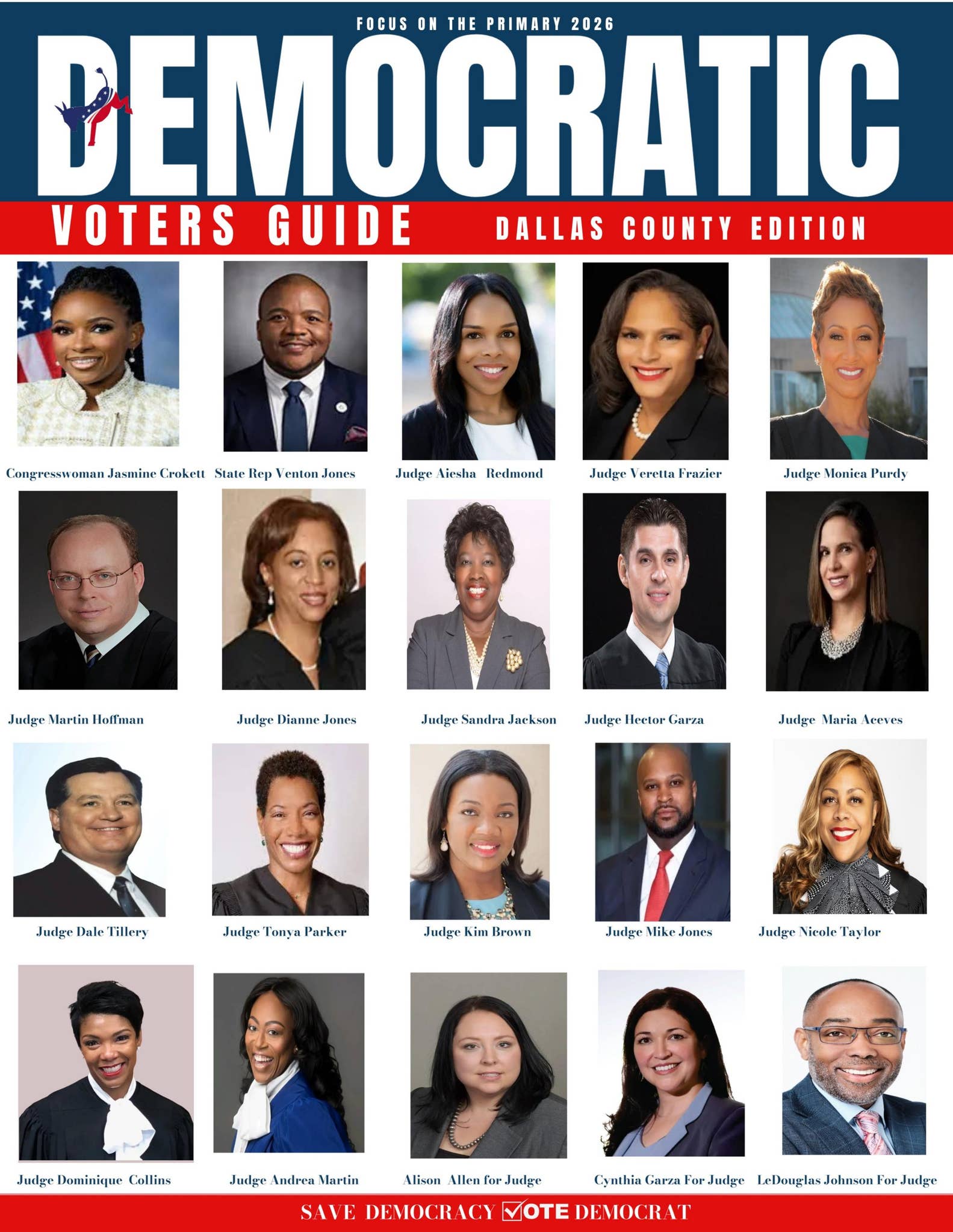 SEPT 2025 Democratic Voters Guide Dallas County by Green & Green ...