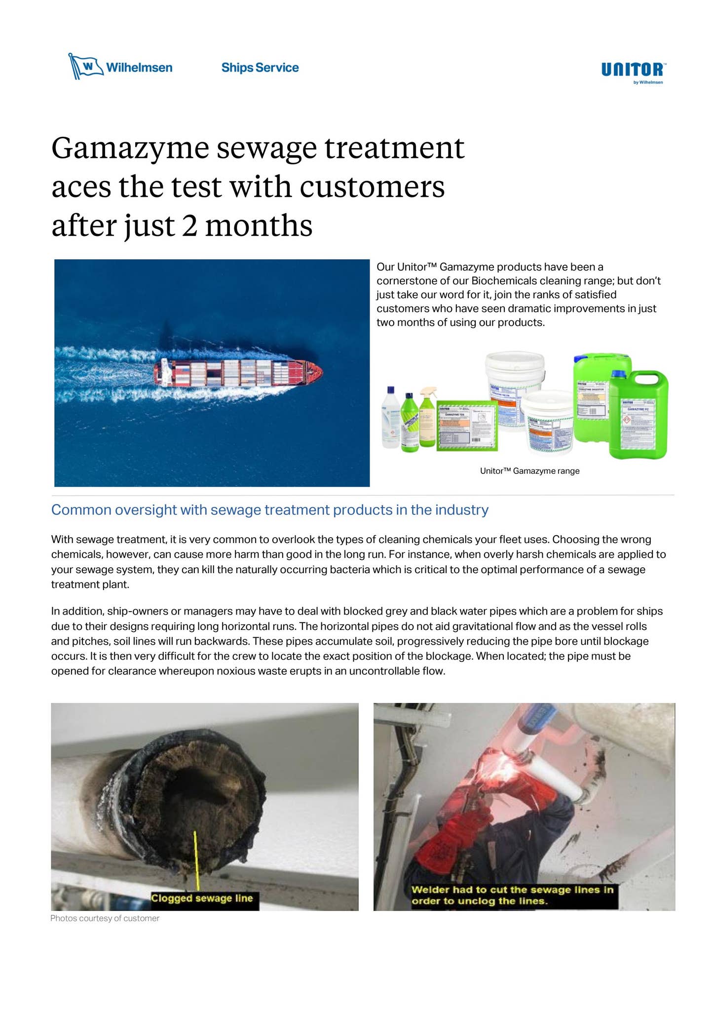 Gamazyme Case Study by Wilhelmsen Ships Services - Issuu