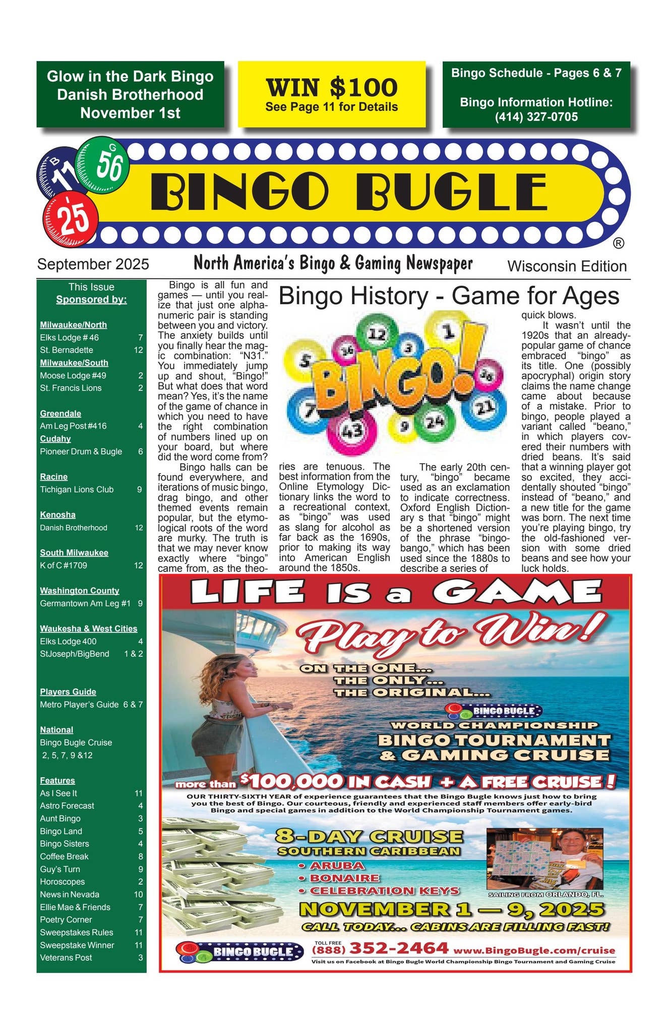 Bingo Bugle September 2025 12 pages by Bingo Bugle of Wisconsin - Issuu