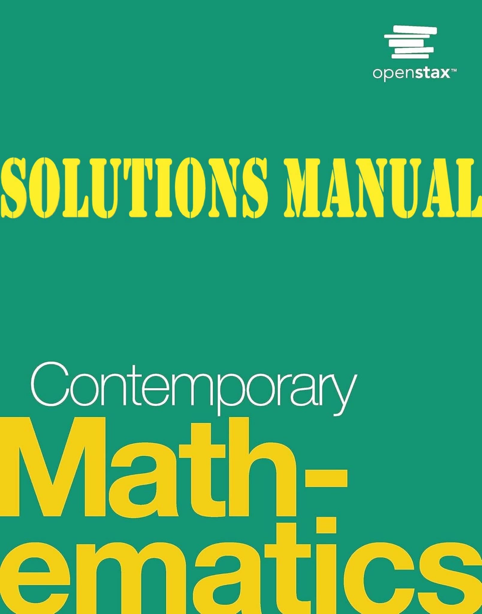 Solutions Manual for Contemporary Mathematics 2023 by OpenStax by ...