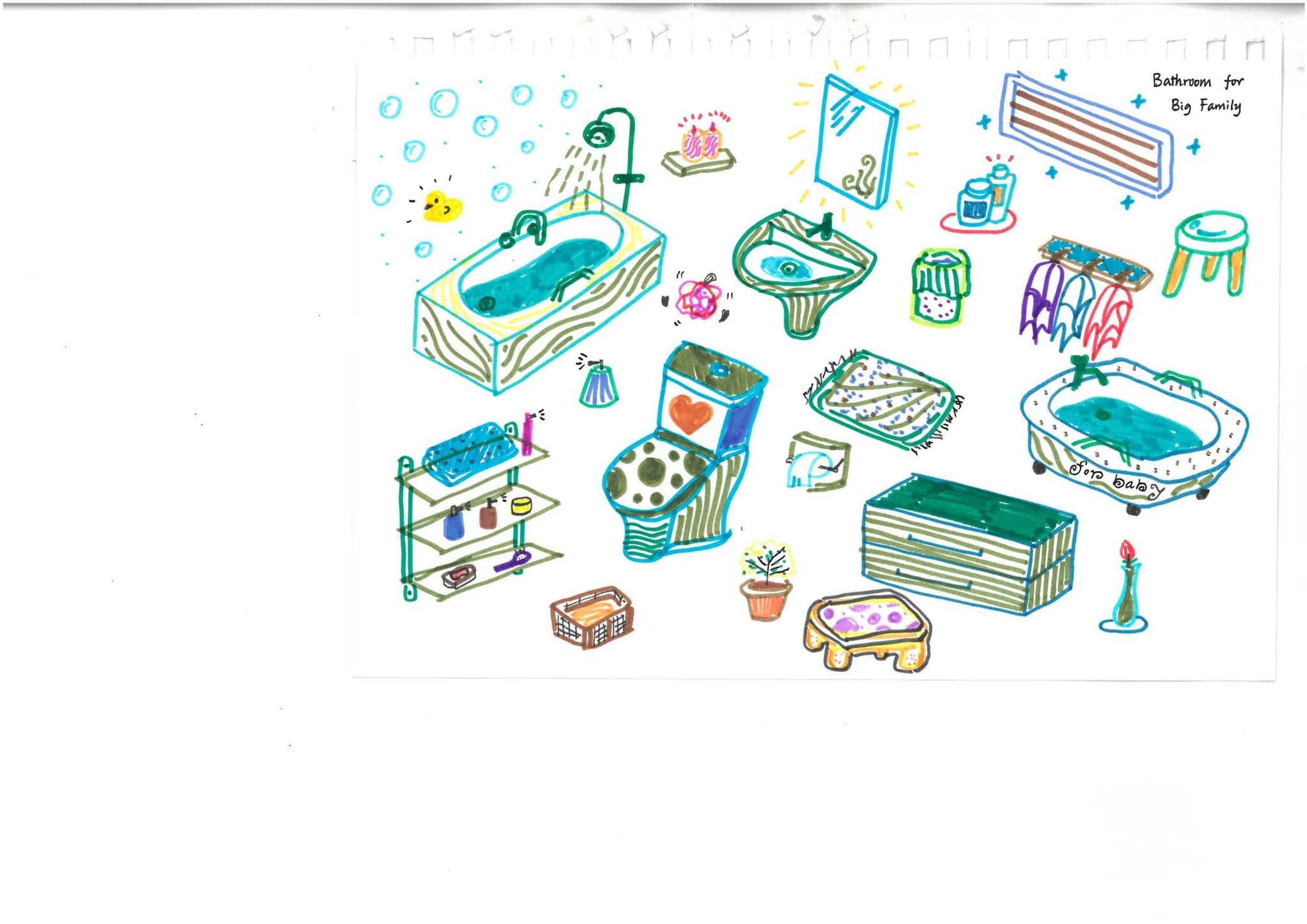 Bathroom for big family by Jacaranda Zeng - Issuu