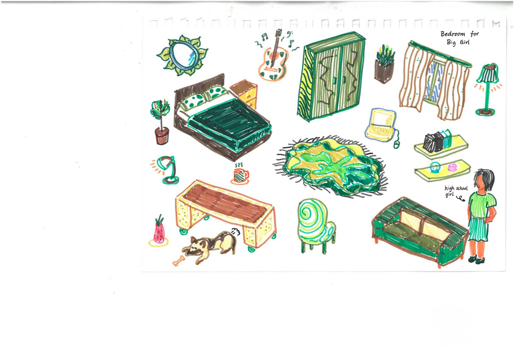 Bedroom for big girl of the big family by Jacaranda Zeng - Issuu
