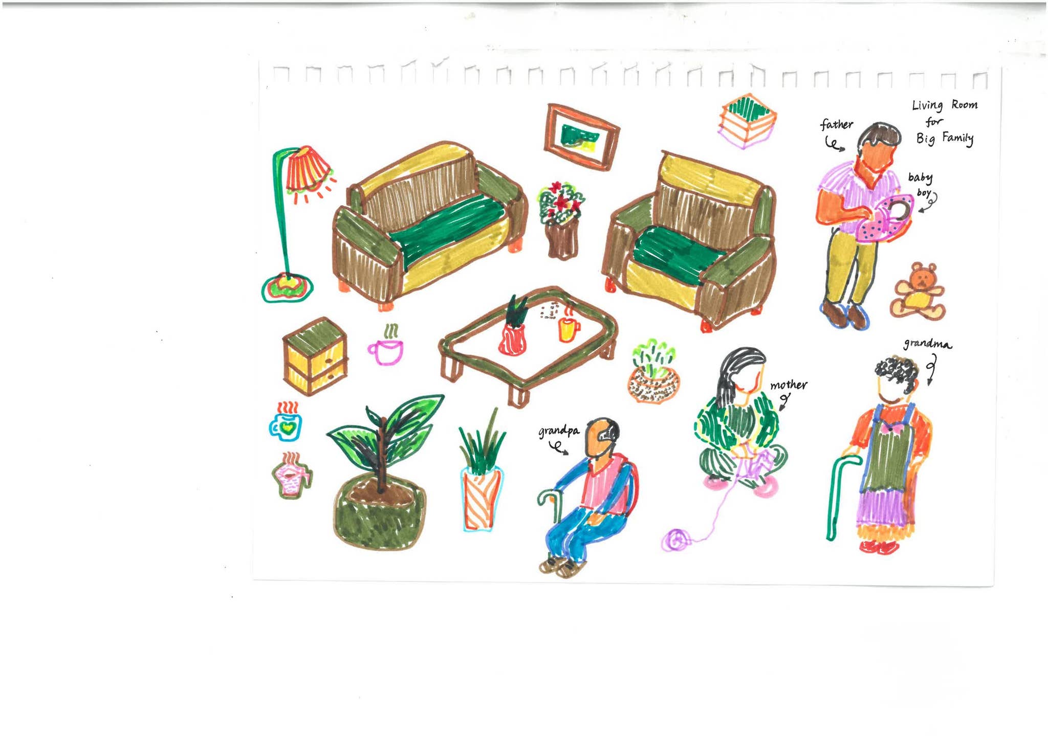 Living room for big family by Jacaranda Zeng - Issuu