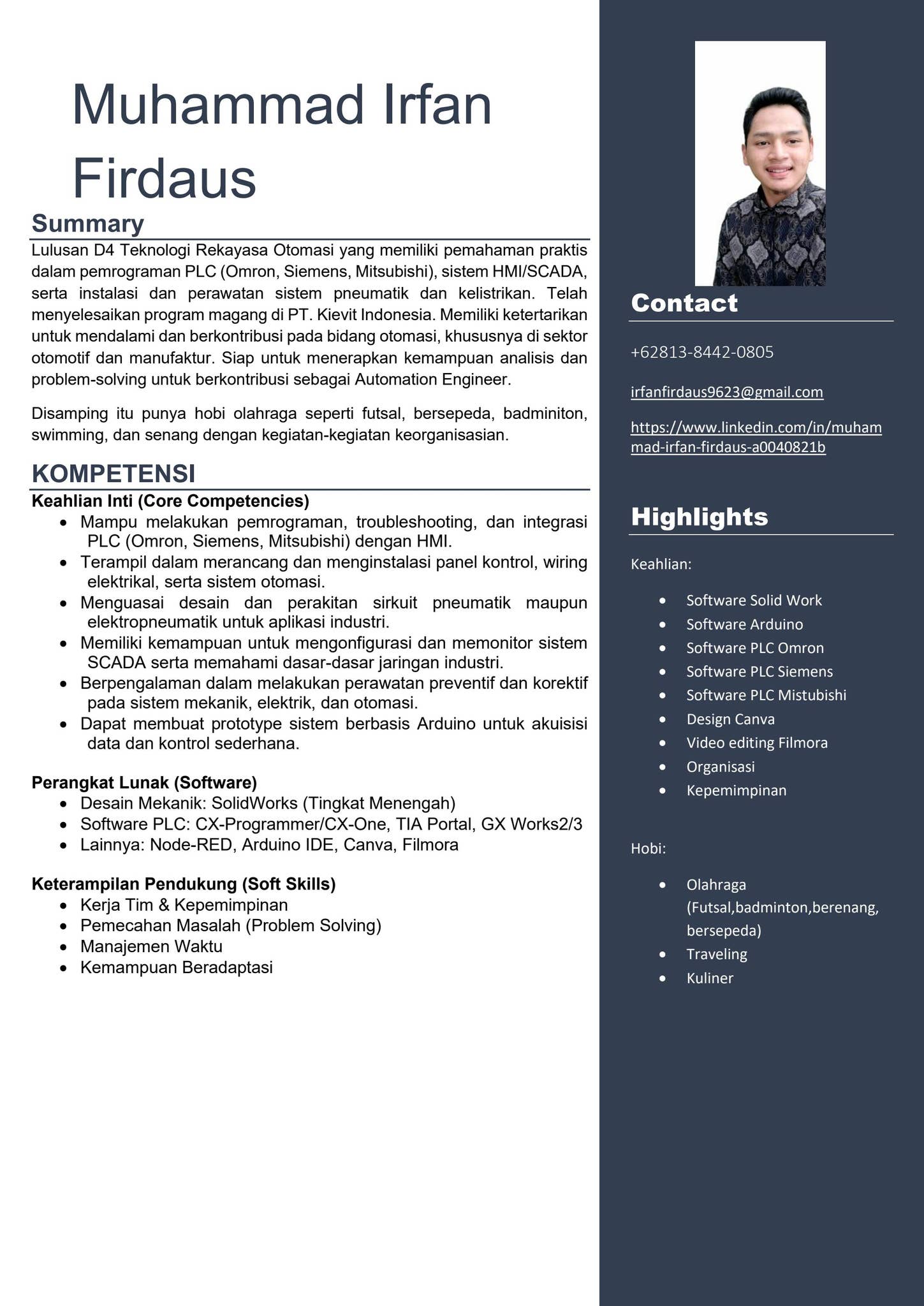 CV Muhammad Irfan Firdaus by 019_Muhammad Irfan Firdaus - Issuu