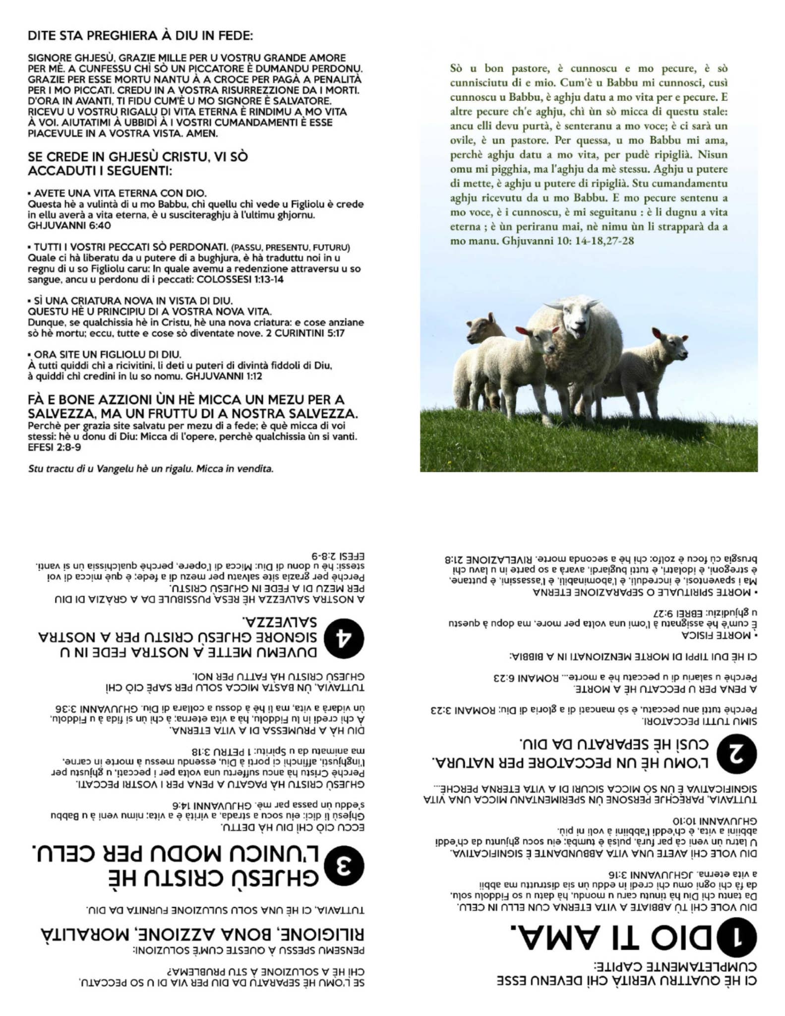 Printable Corsican Gospel Tract - Good Shepherd by Filipino Tracts and ...