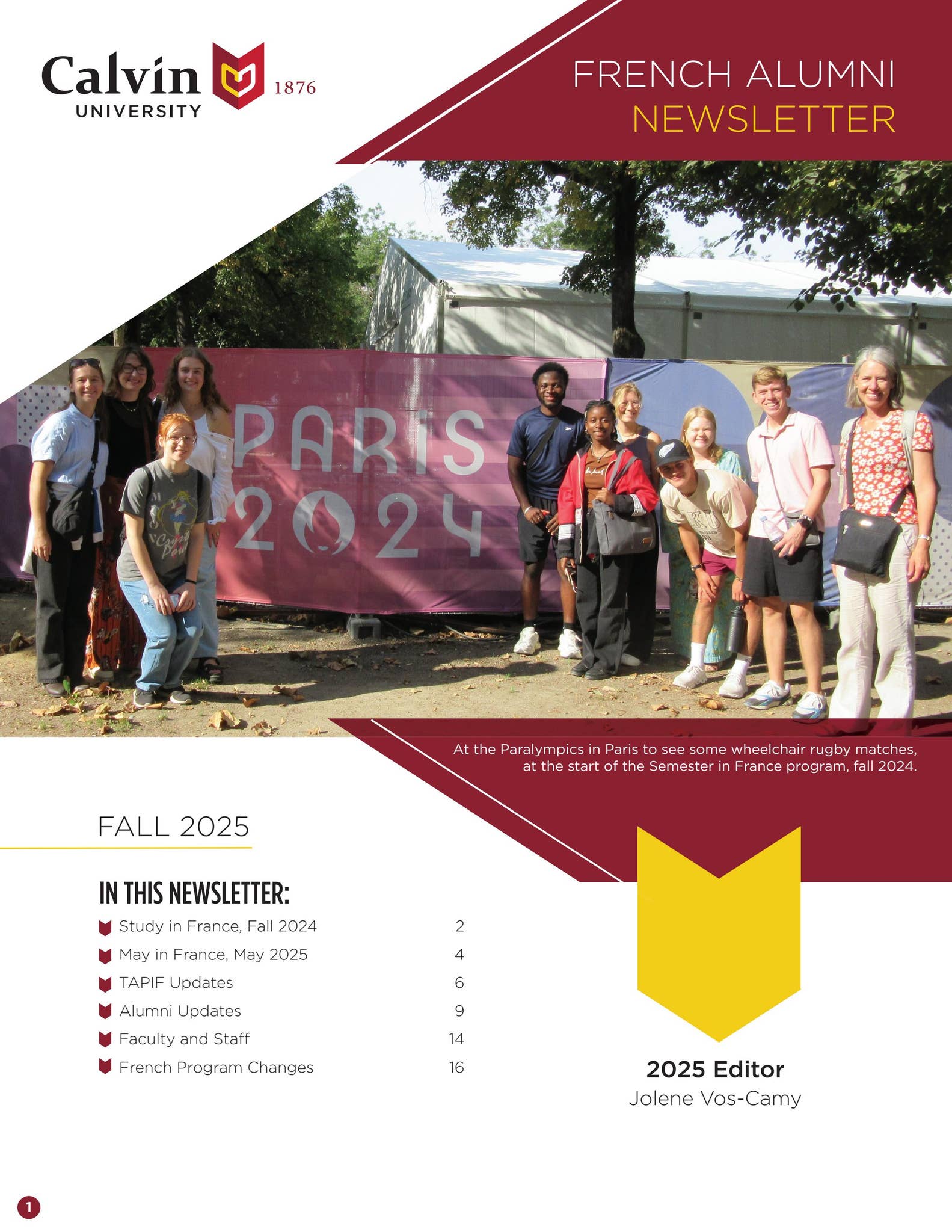 French Alumni Newsletter 2025 by Calvin University - Issuu
