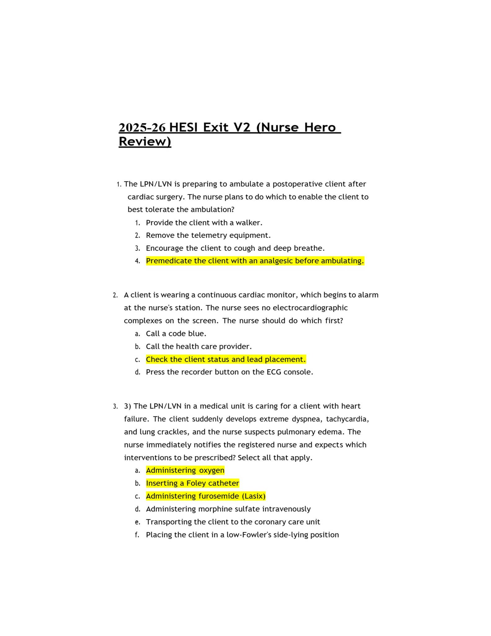 2025-26 HESI Exit V2 (Nurse Hero Review) by Scholarfriends - Issuu