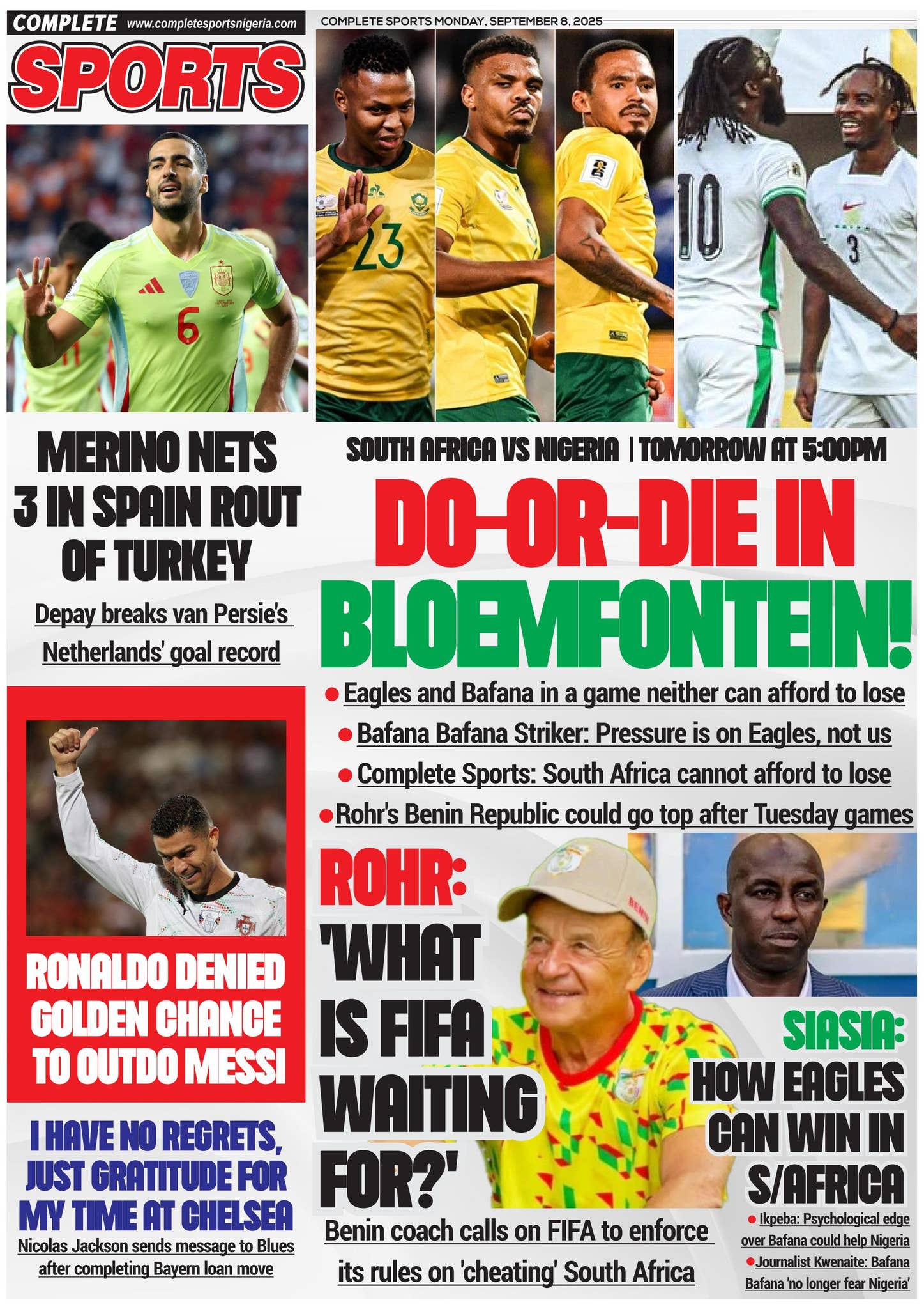 COMPLETE SPORTS - MONDAY, SEPT 8, 2025 by Complete Sports - Issuu