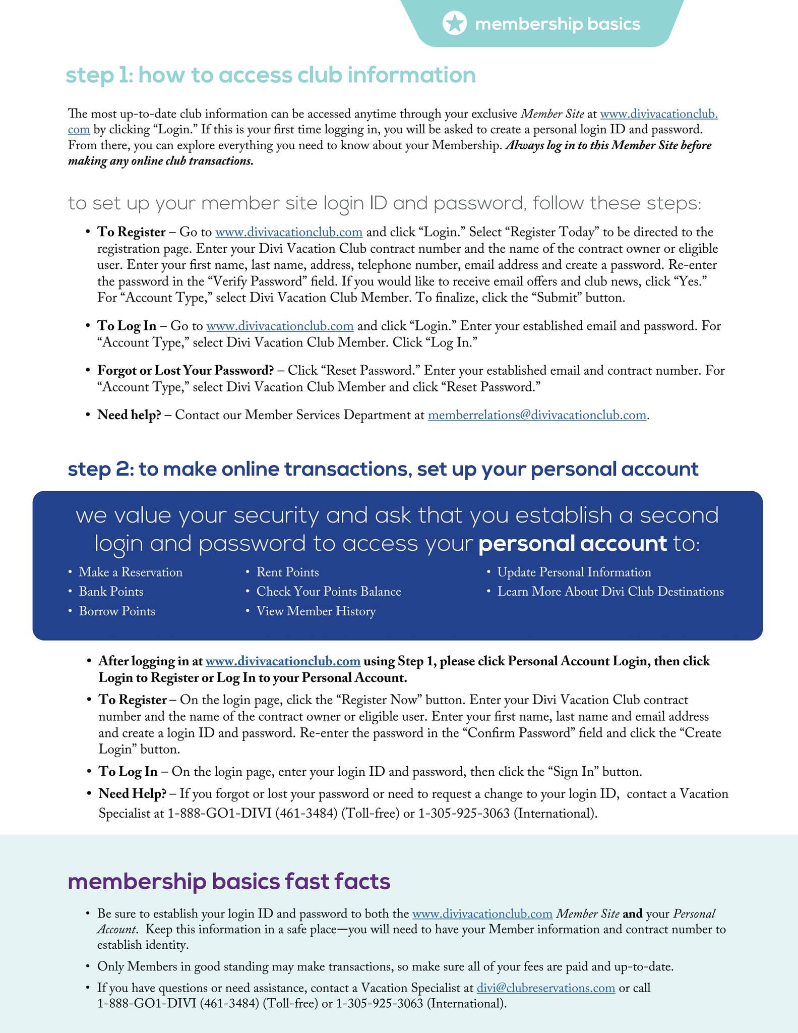 DVC Login Instructions by Divi Resorts - Issuu