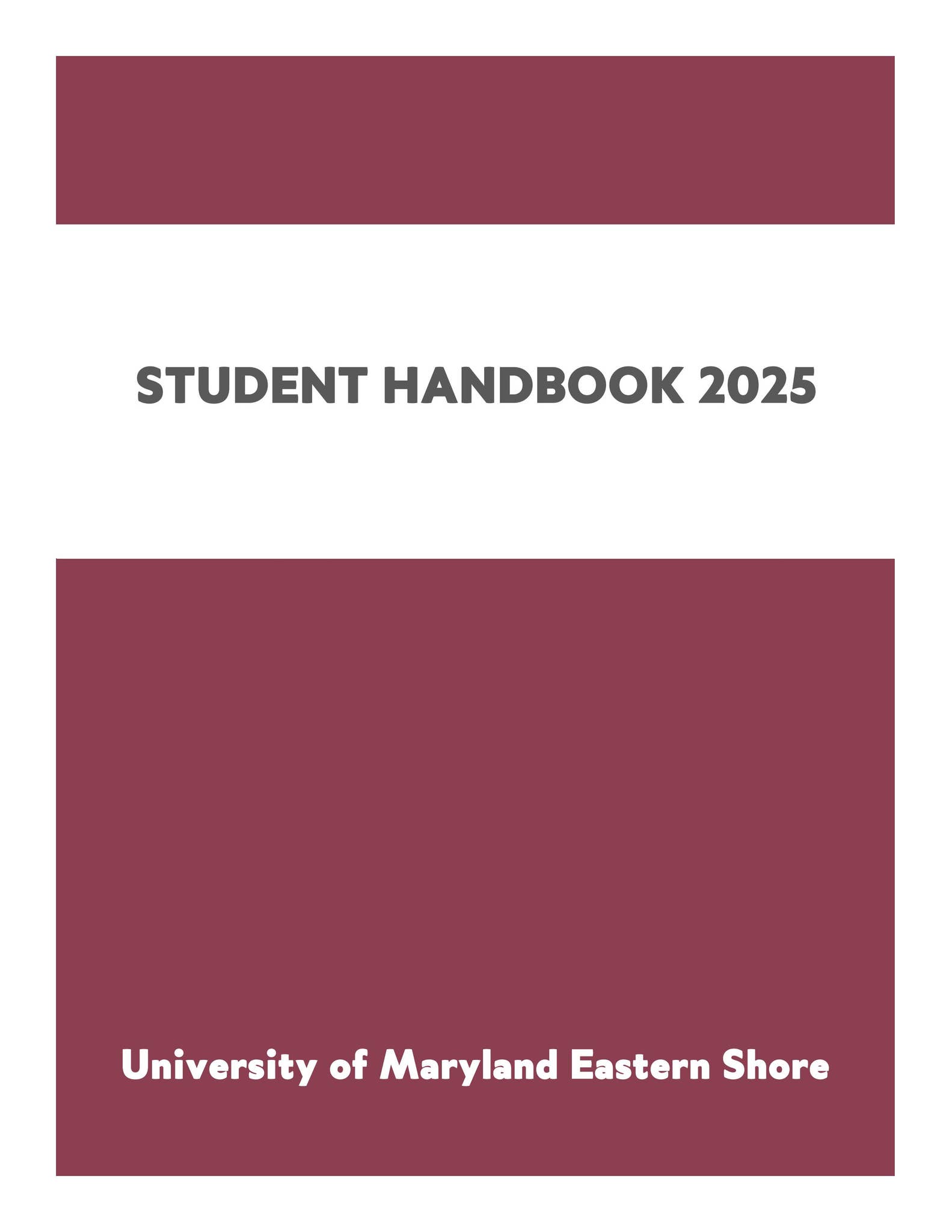 Student Handbook 2025 FINAL by University of Maryland Eastern Shore - Issuu