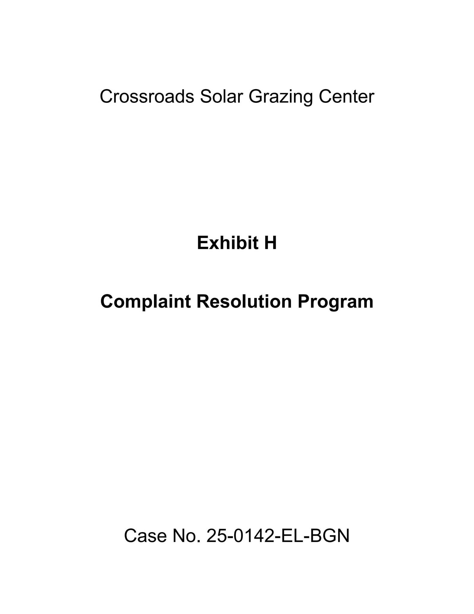 Exhibit H - Complaint Resolution Program by Doug Herling - Issuu