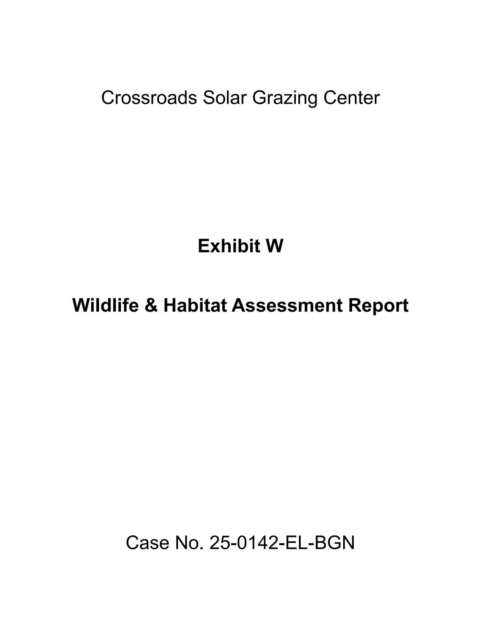 Exhibit W - Wildlife & Habitat Assessment Report by Doug Herling - Issuu