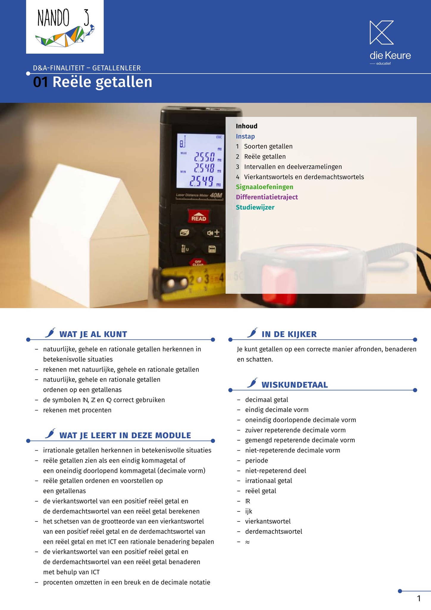 Nando 3 D&A Module 01 Reele getallen - inkijk methode by die Keure - Issuu