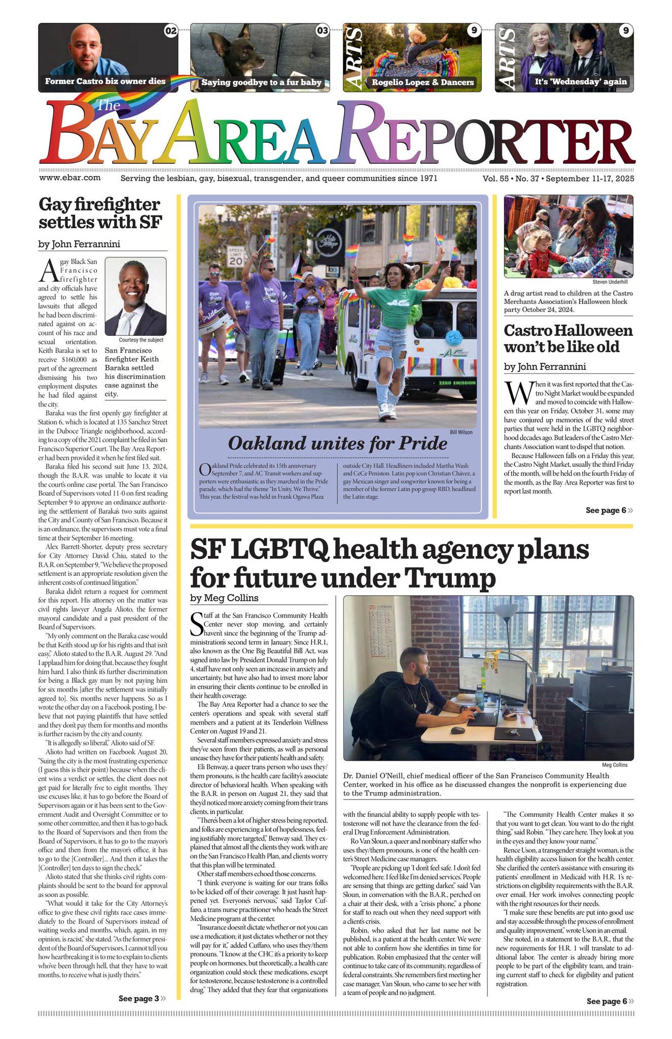 September 11, 2025 edition of the Bay Area Reporter by Bay Area ...