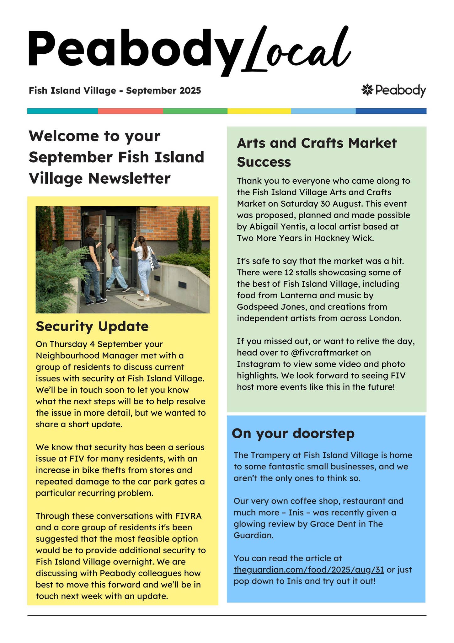 Fish Island Village Newsletter - September 2025 by Peabody - Issuu