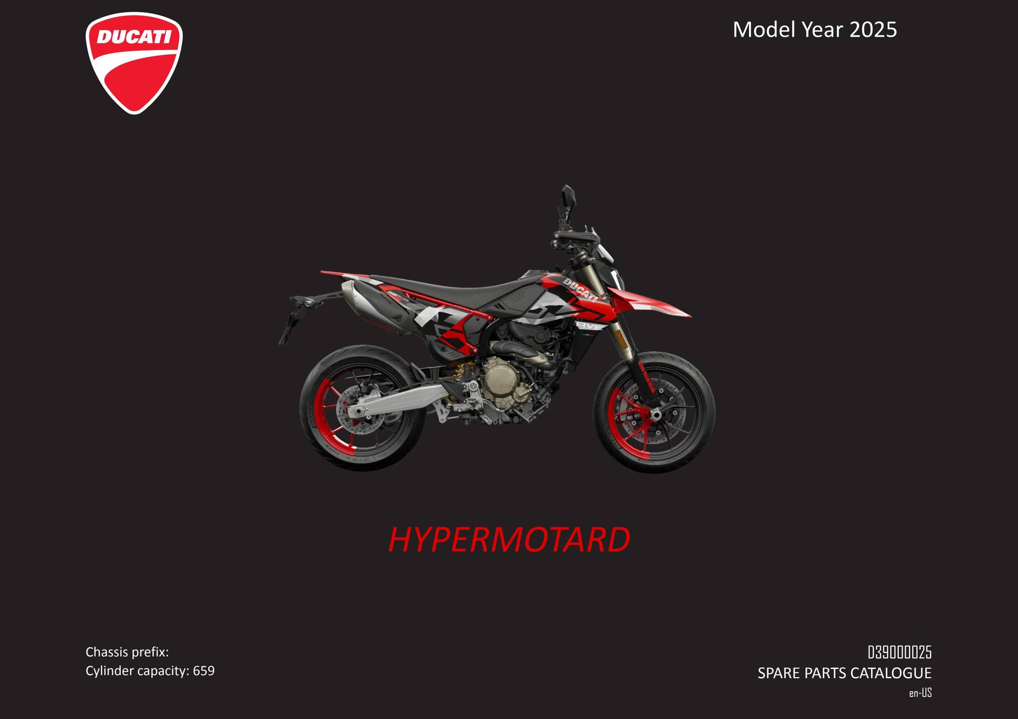 Ducati Omaha 2025 OEM Ducati Hypermotard 698 Mono RVE Parts Diagram ...