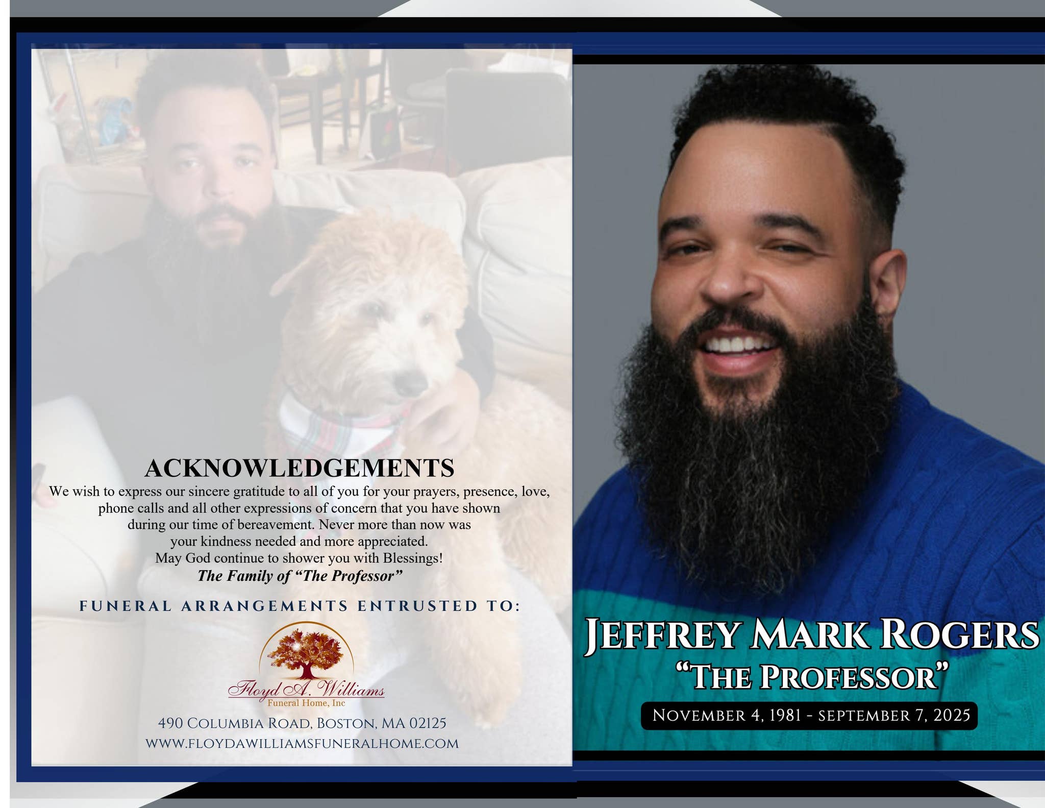 Memorial Folder for the Late Jeffrey Mark Rogers by PAUSEatFAWFH1 - Issuu