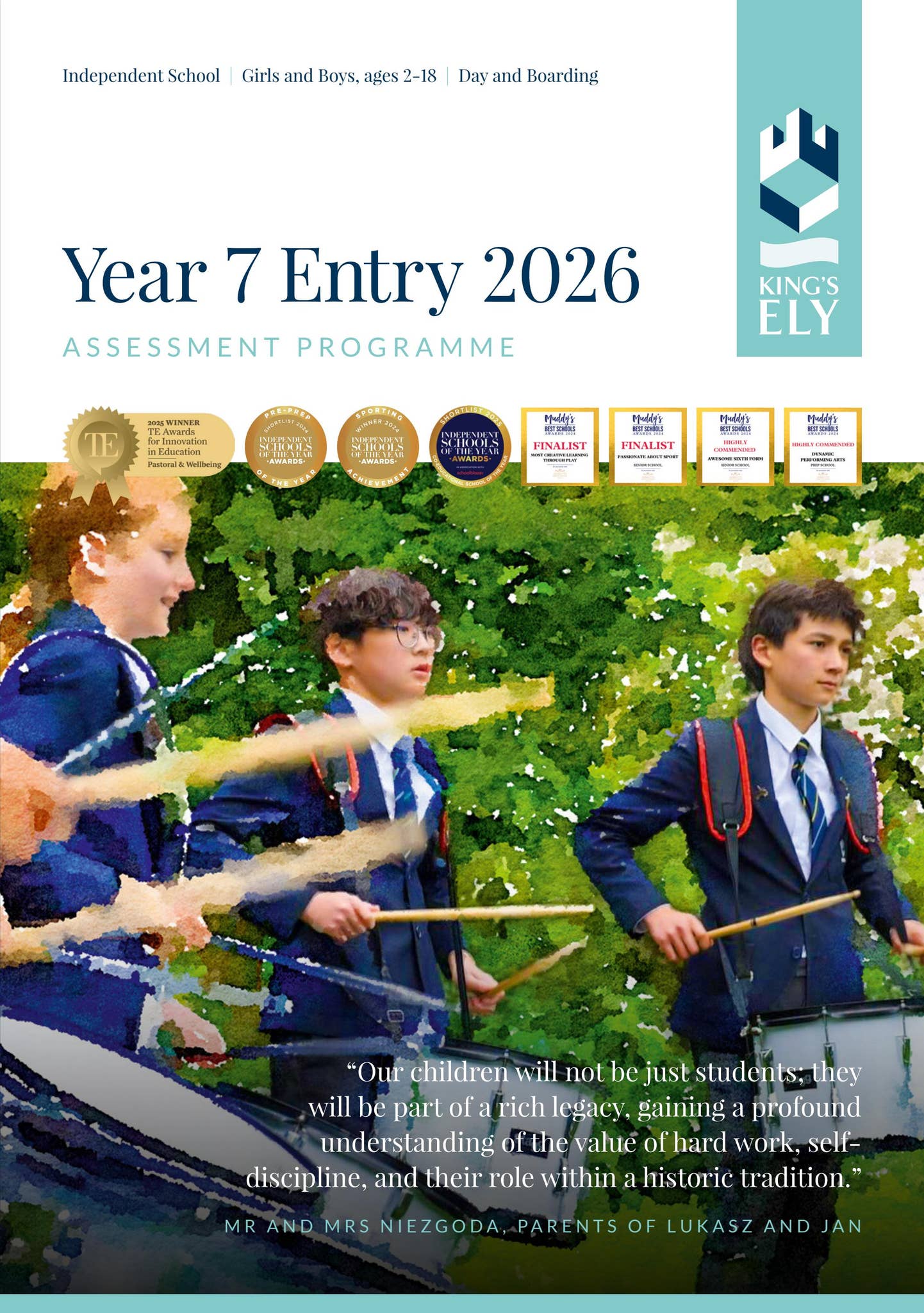 Year 7 Entry Assessment Flyer 2026 by King's Ely - Issuu