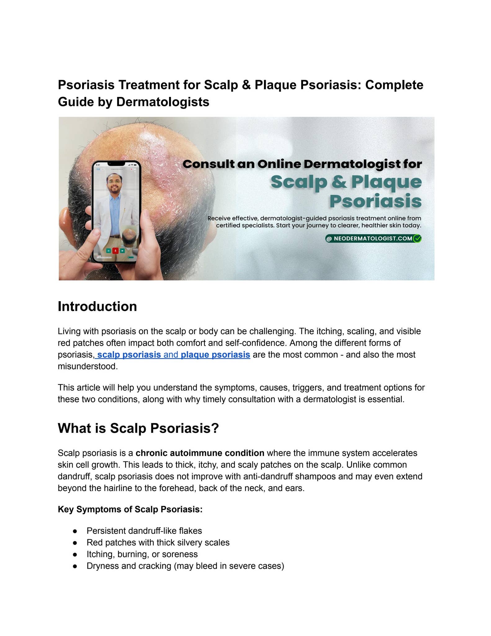 Psoriasis Treatment for Scalp & Plaque Psoriasis_ Complete Guide by ...