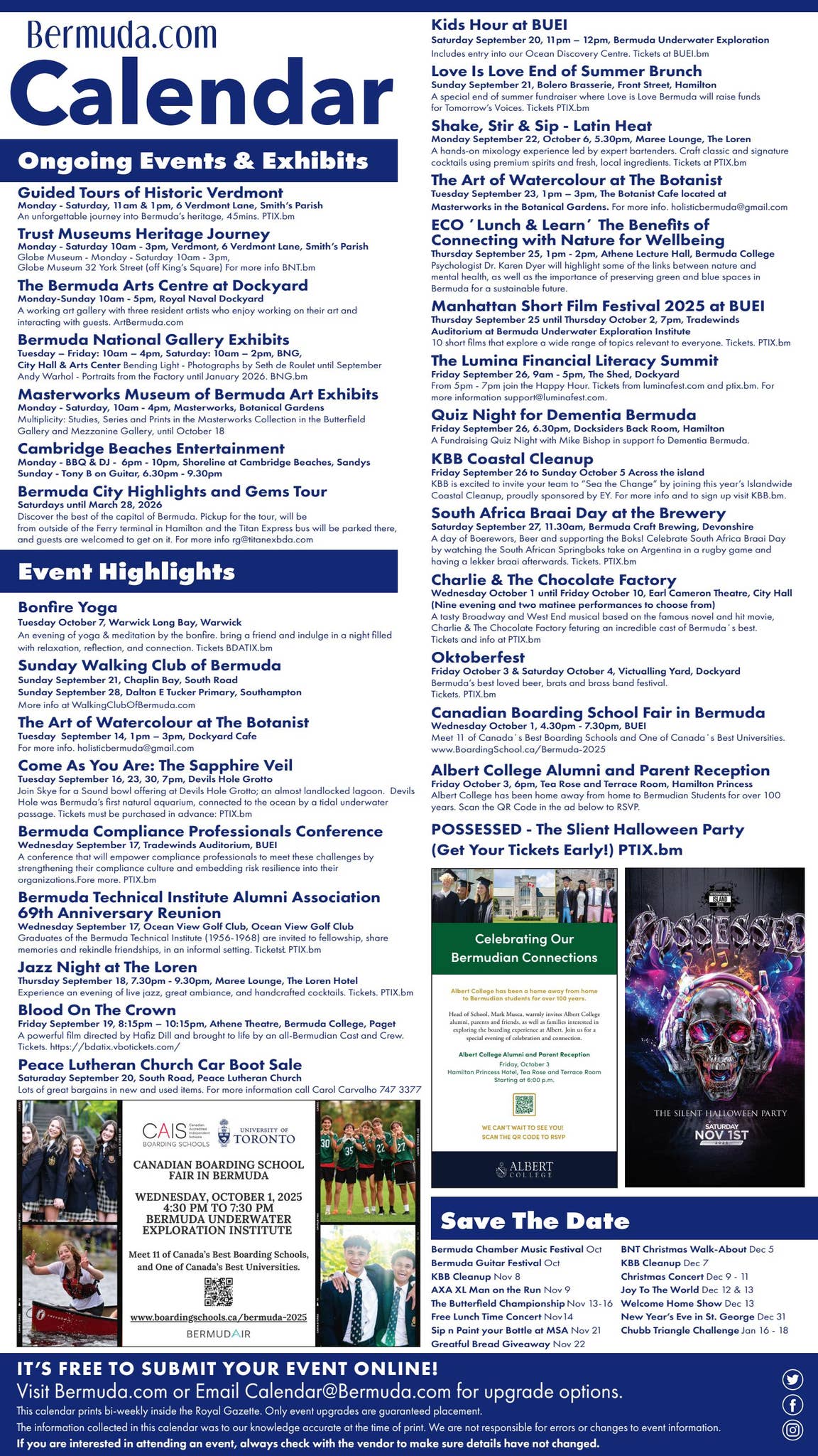 Bermuda Calendar 2025 by Bermuda Magazine - Issuu