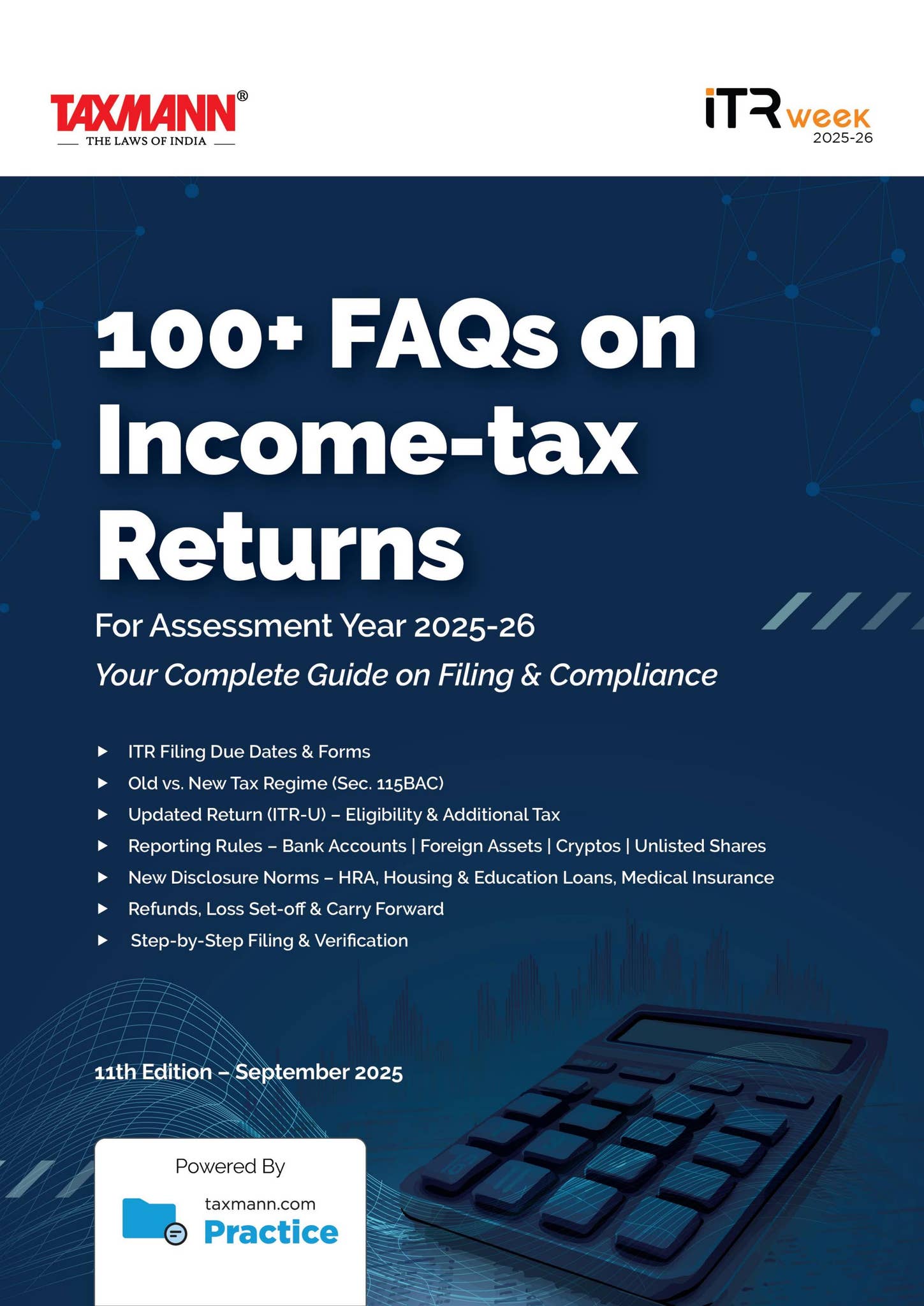 Taxmann's Analysis | 100+ FAQs on ITR for A.Y. 2025-26 – 11th Edition ...