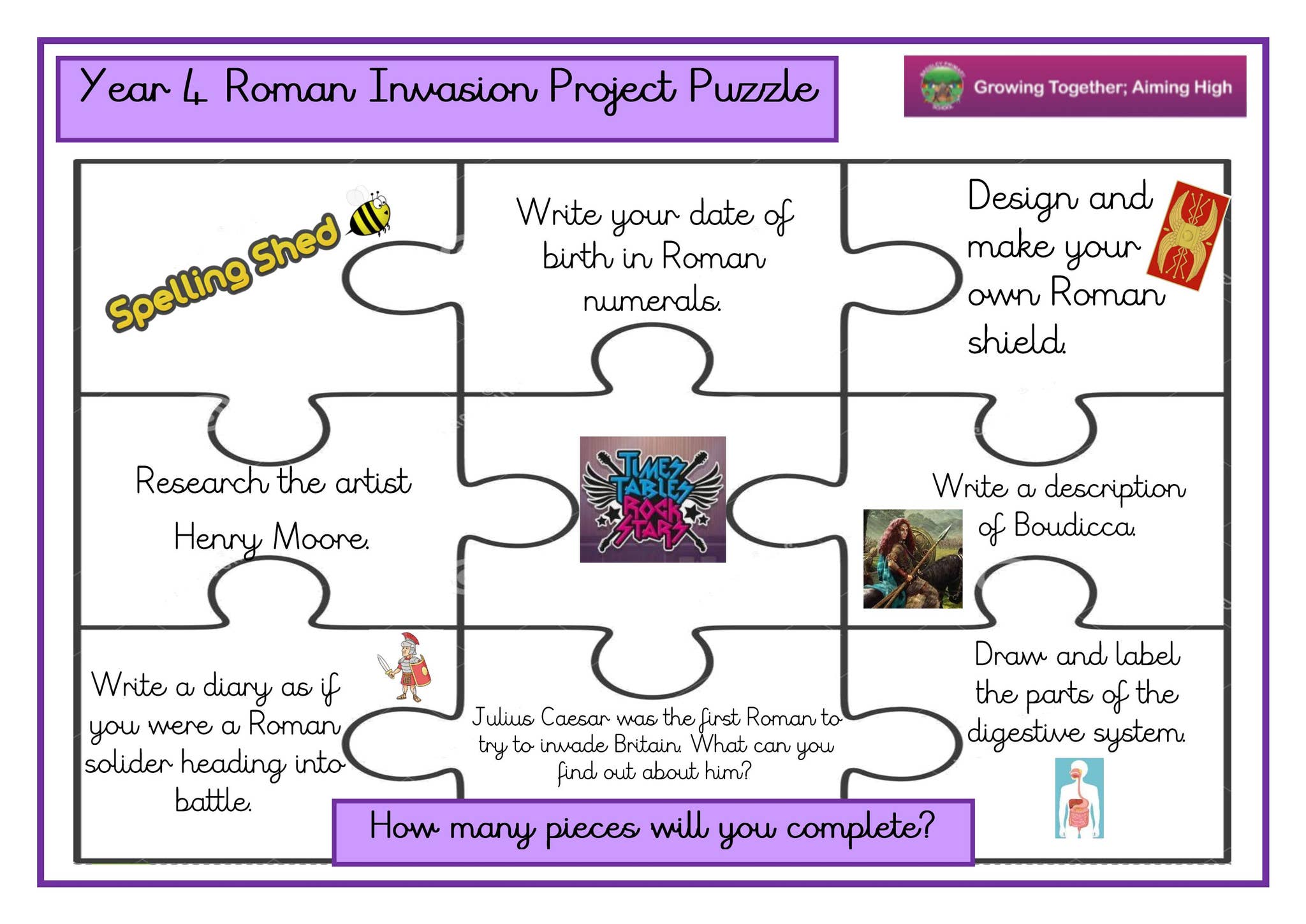 Year 4 Autumn 1 Roman Invasion Project Puzzle by Schudio - Issuu