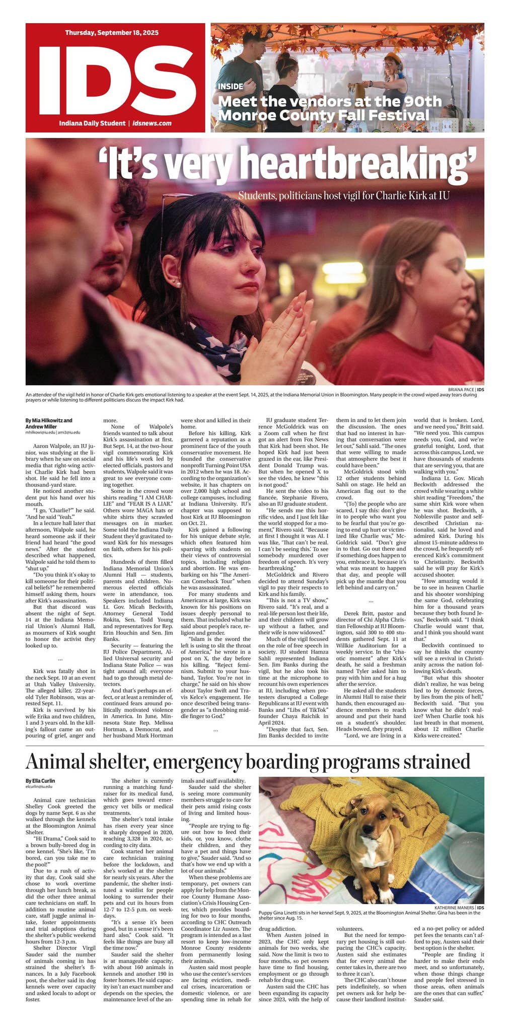 Indiana Daily Student eEdition - Thursday, Sept. 18, 2025 by Indiana ...