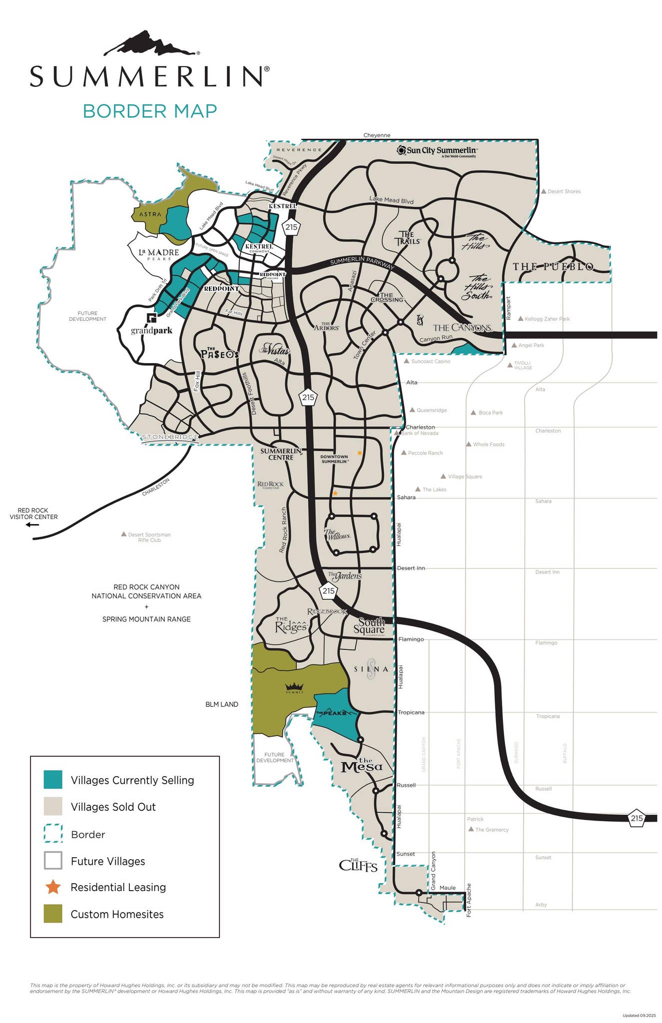 Summerlin Border Map by Summerlin - Issuu