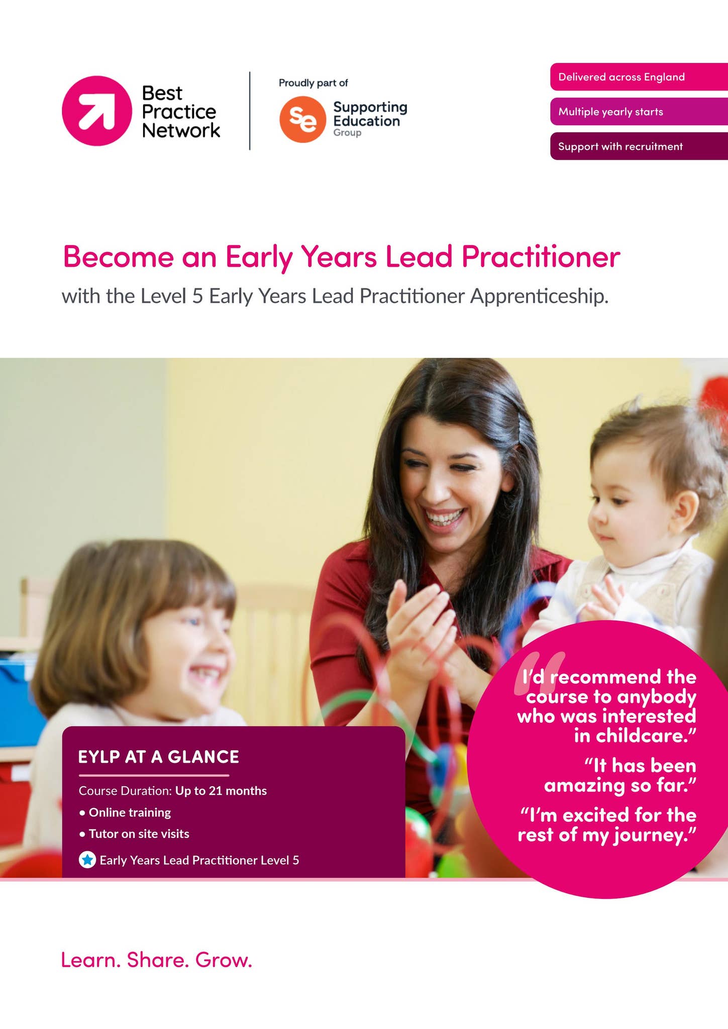 Early Years Lead Practitioner Level 5 Apprenticeship by Best-Practice ...