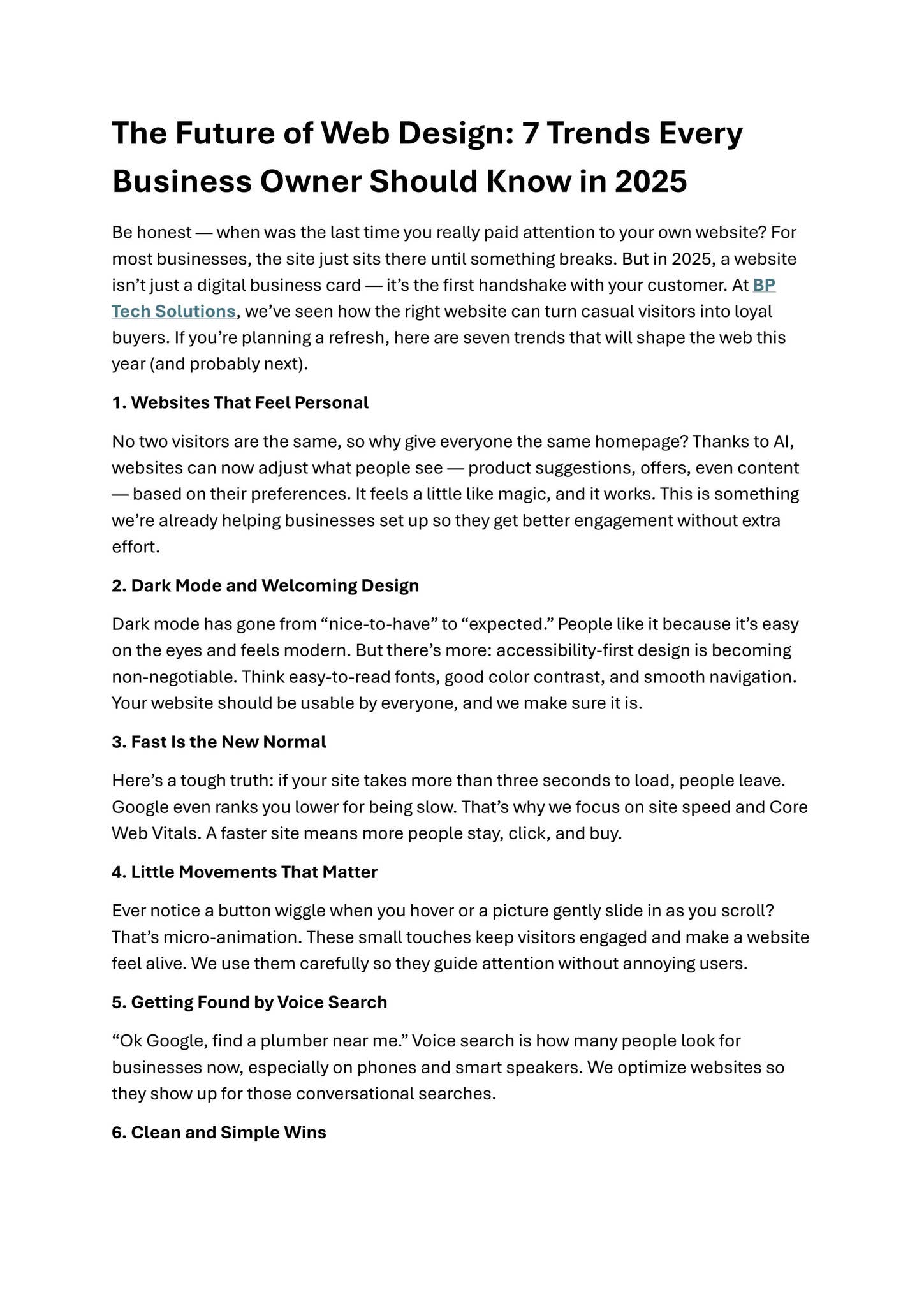 The Future of Web Design 7 Trends Every Business Owner Should Know in ...