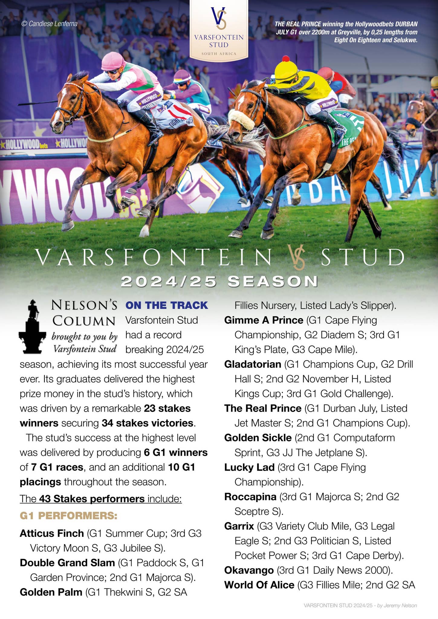 Varsfontein Stud - 2024/25 Season by varsfontein.co.za - Issuu