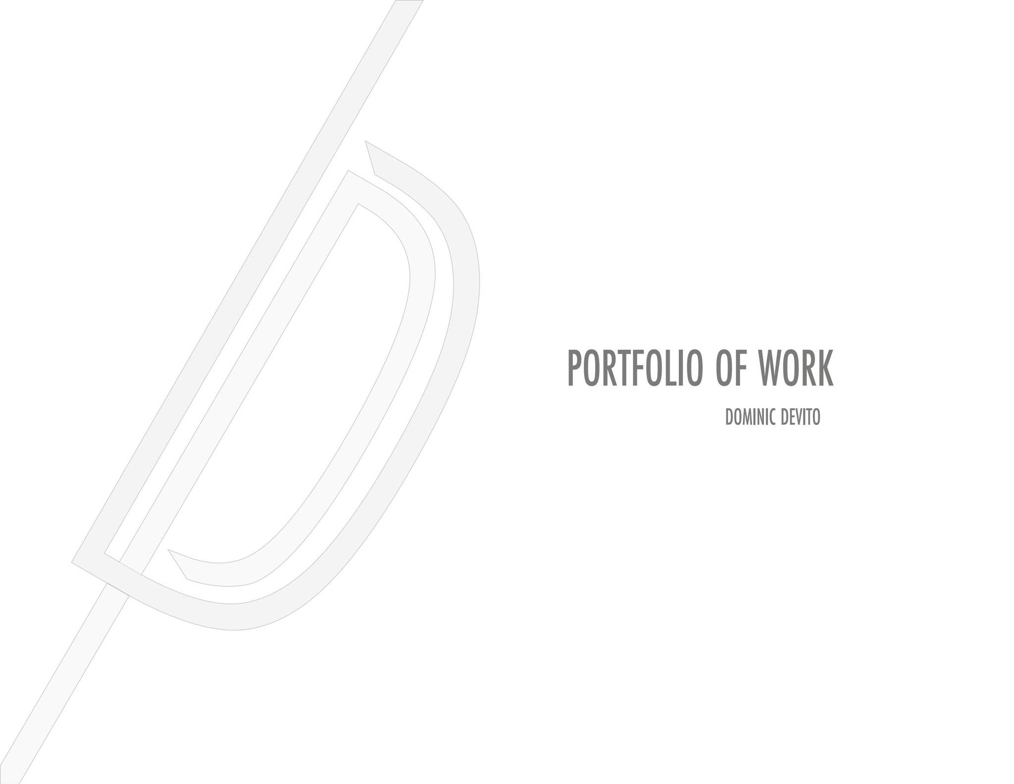 Dominic DeVito Portfolio of work by DominicDeVito - Issuu