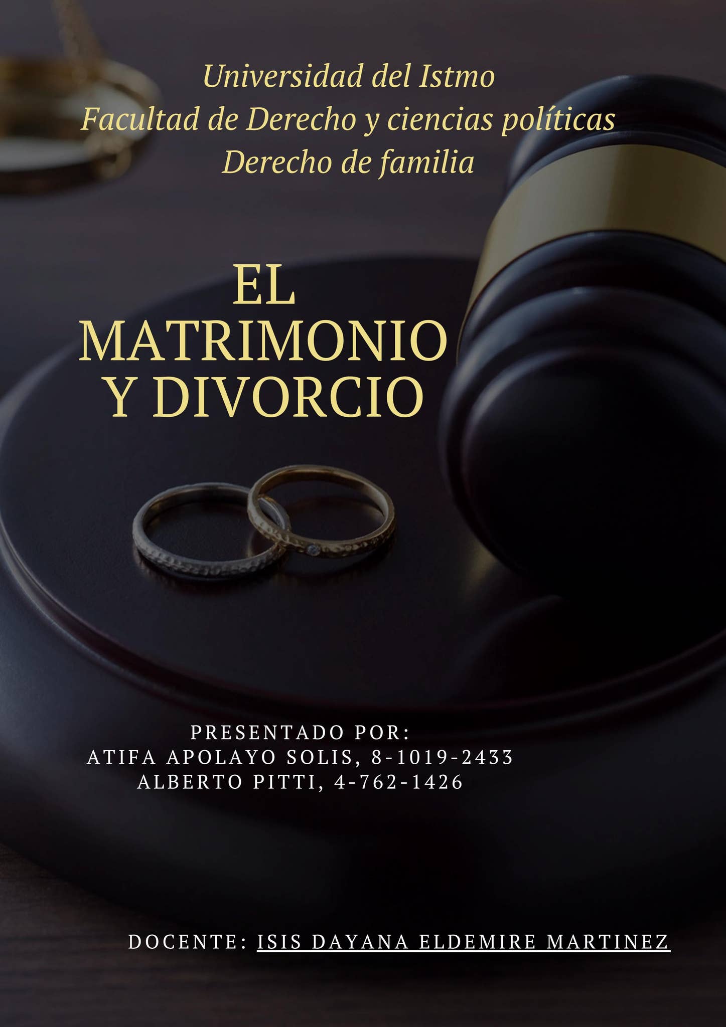 EL MATRIMONIO Y DIVORCIO by Atifa Apolayo - Issuu