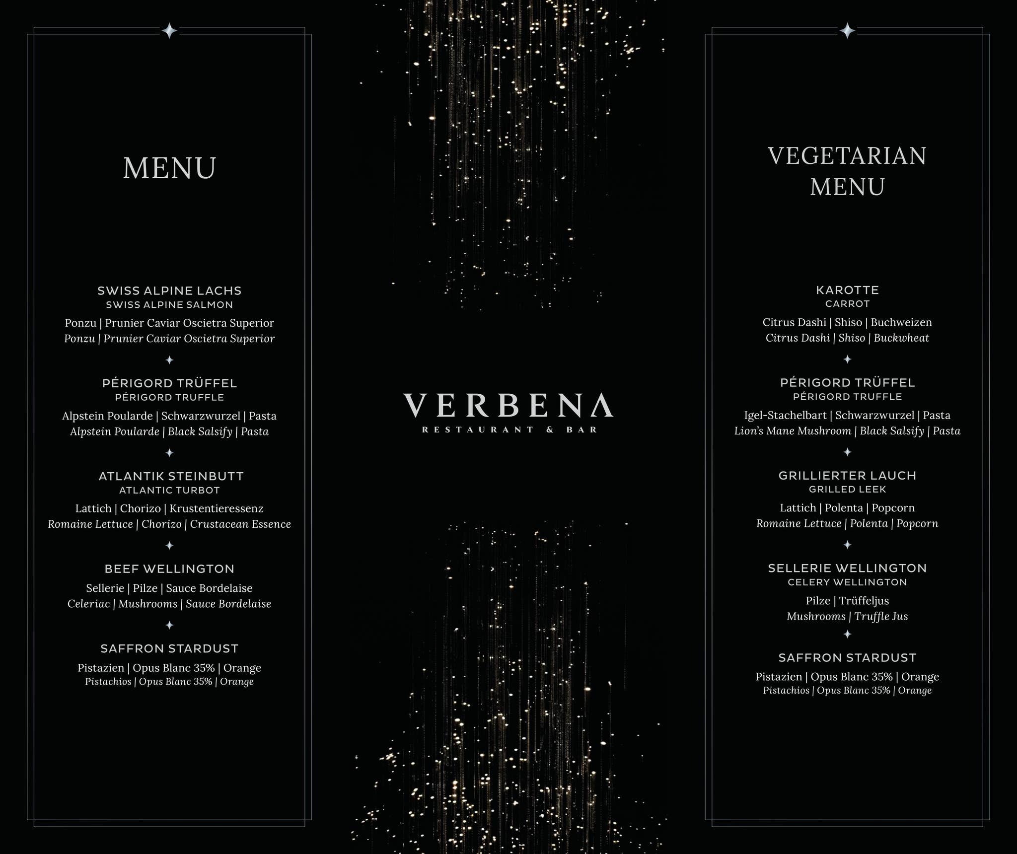 NYE Menu Verbena Restaurant by Bürgenstock Collection - Issuu