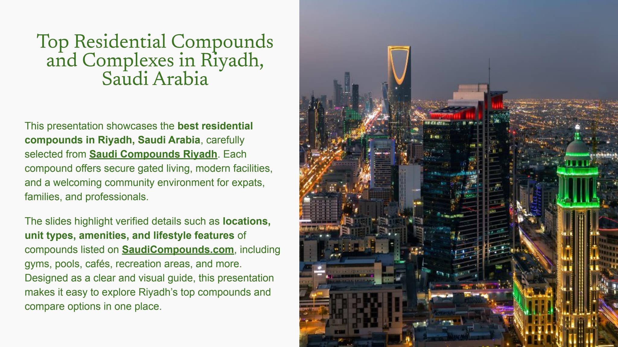 Best Residential Compounds in Riyadh, Saudi Arabia by saudicompounds ...
