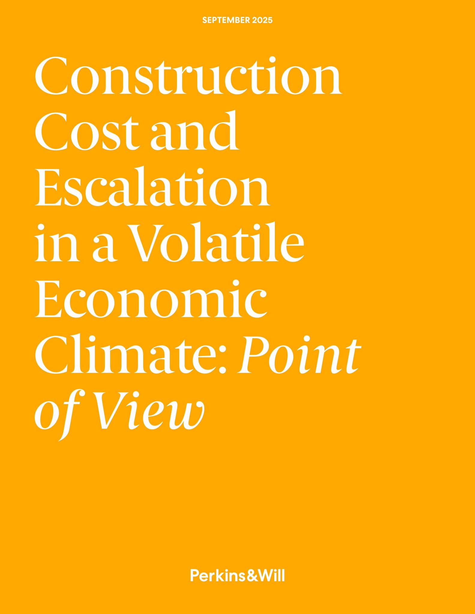 (EXT) Construction Cost and Escalation in a Volatile Economic Climate ...