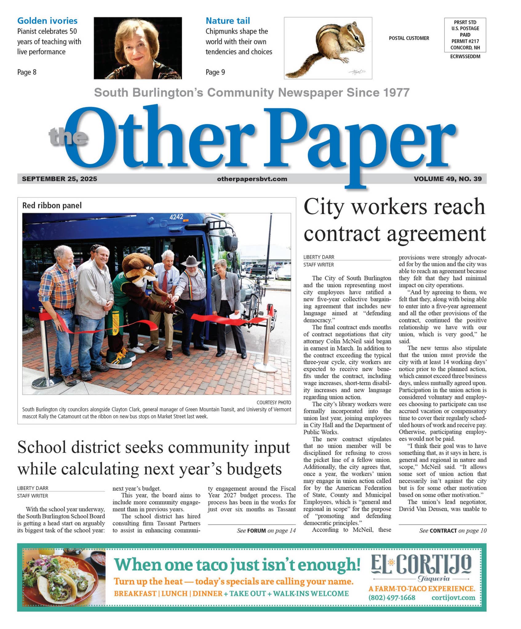 The Other Paper - 9-25-25 by Vermont Community Newspaper Group - Issuu