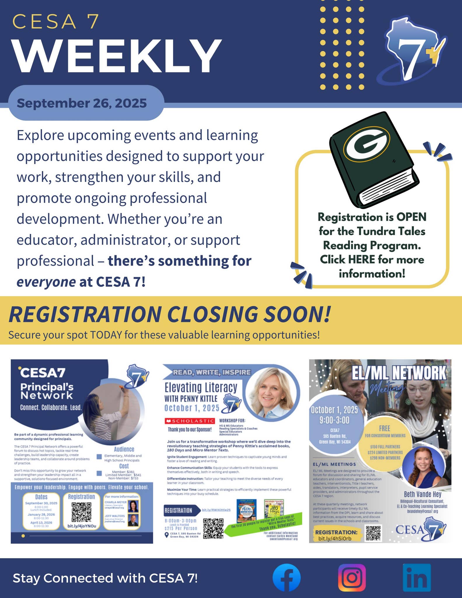 CESA 7 Weekly | Sep. 26, 2025 by CESA7 - Issuu